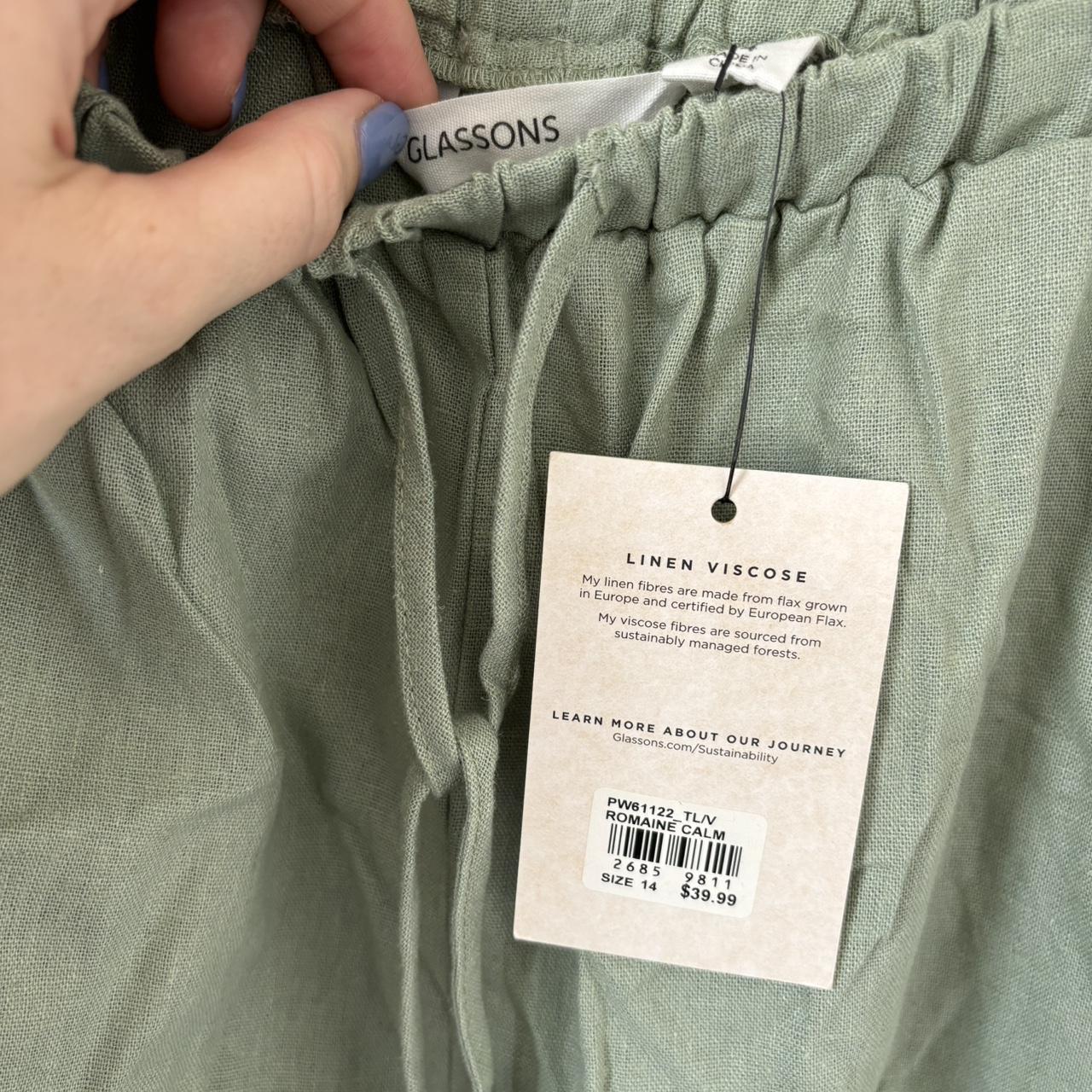 Glassons linen pants, size 14 Never worn, tag still... - Depop