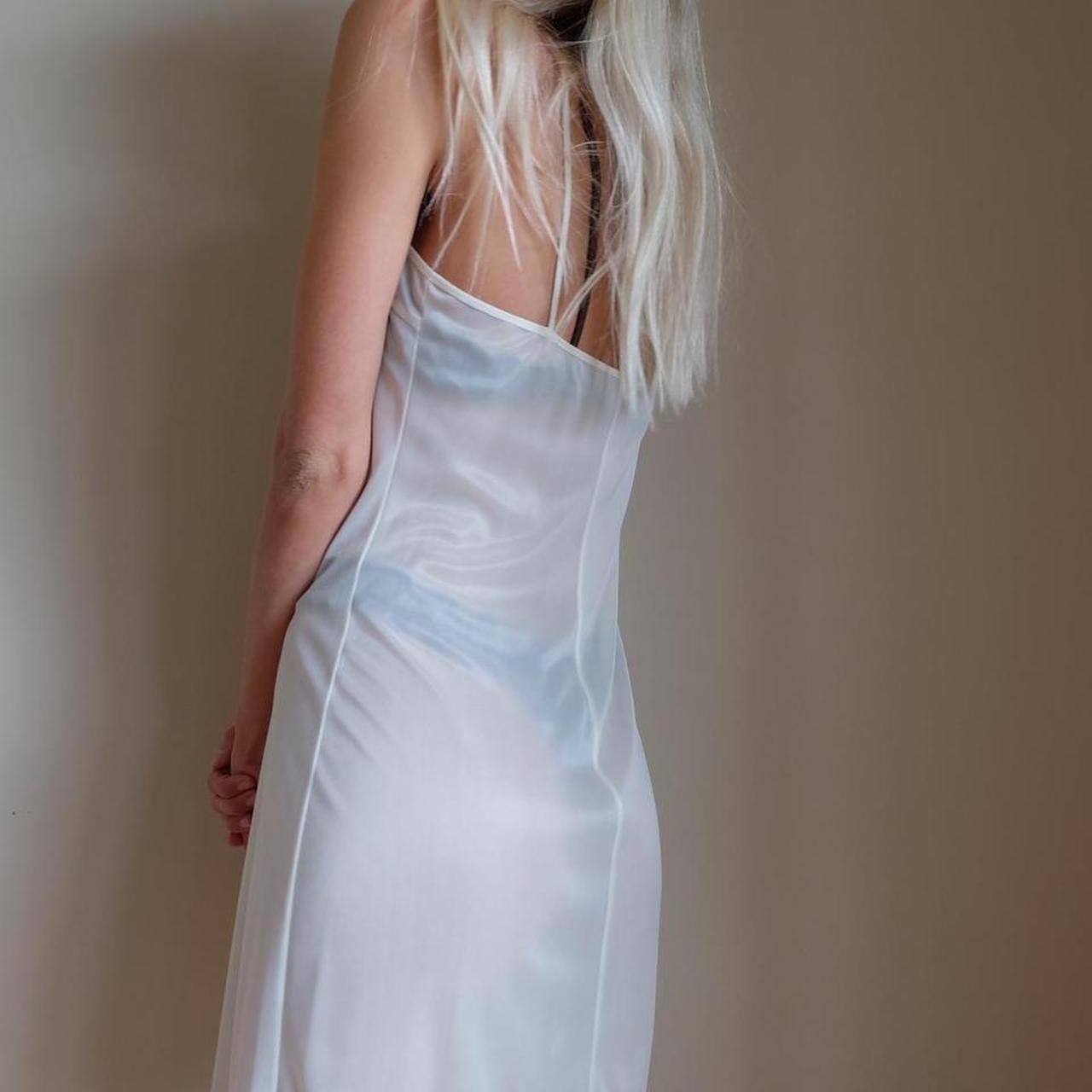 The most perfect sheer white slip 🌸🌸 essential for... - Depop
