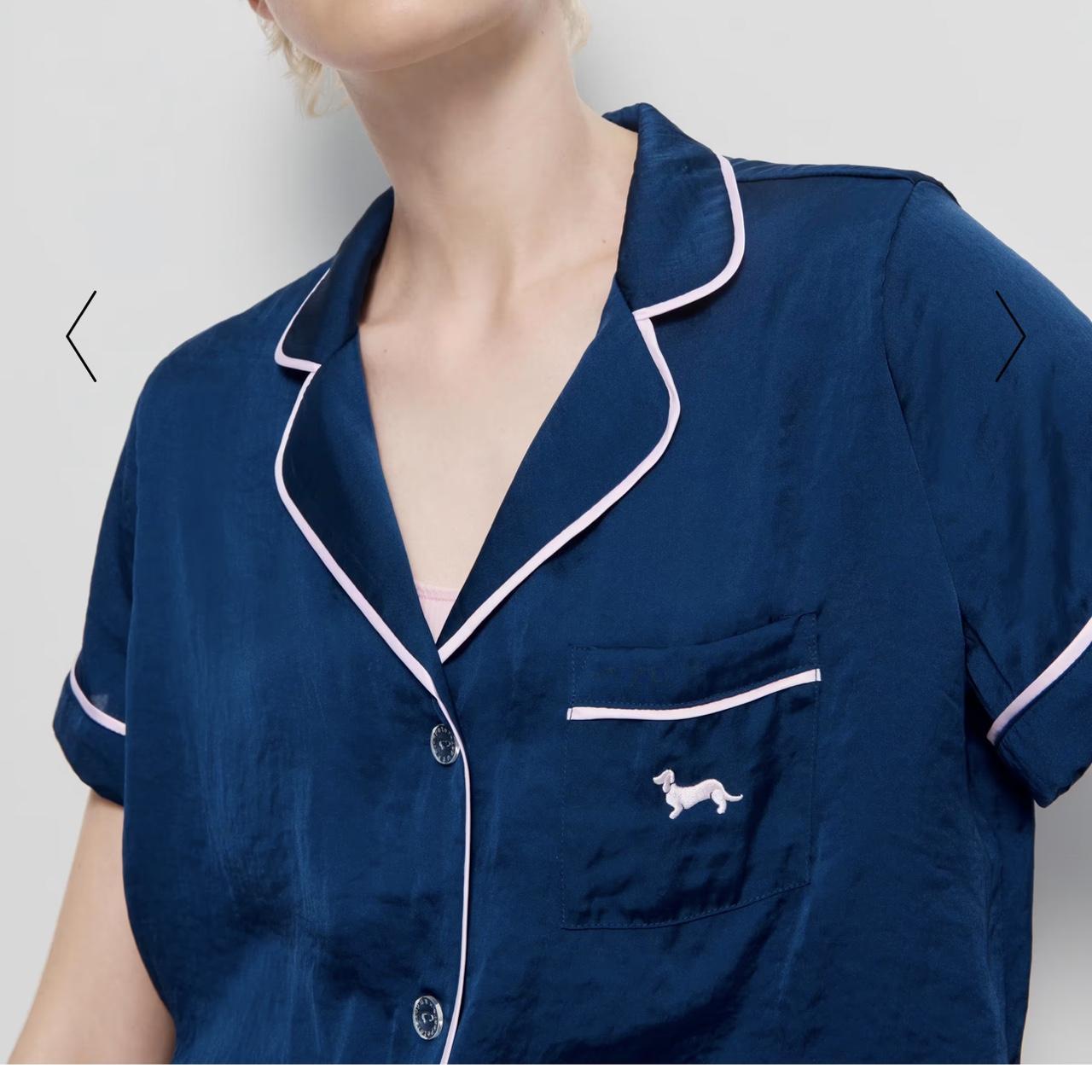 Peter Alexander Navy satin set Light-wait soft... - Depop