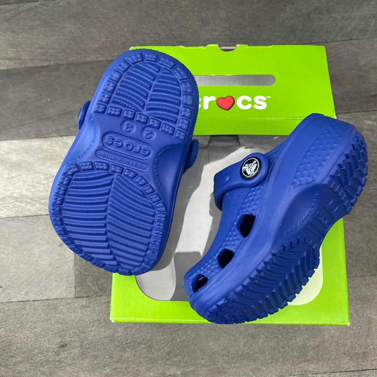 [[SOLDDD]] Toddlers blue crocs Brand new, never... - Depop