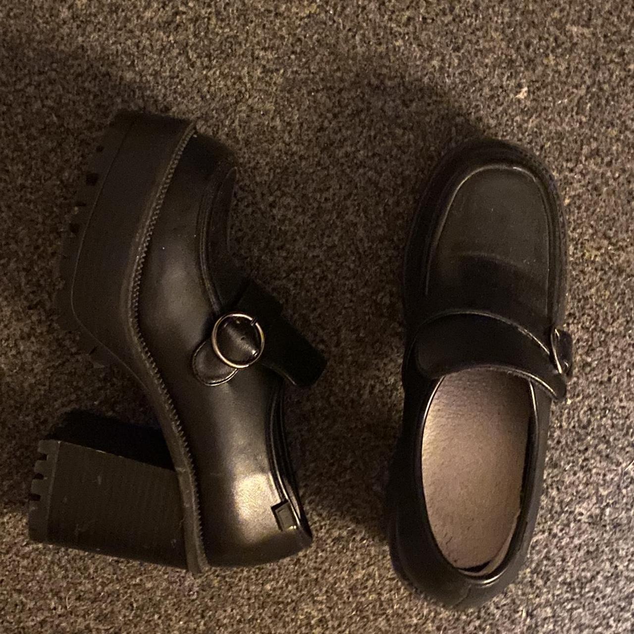 Chunky Loafers Dolls Kill style high heels (Spanish... - Depop