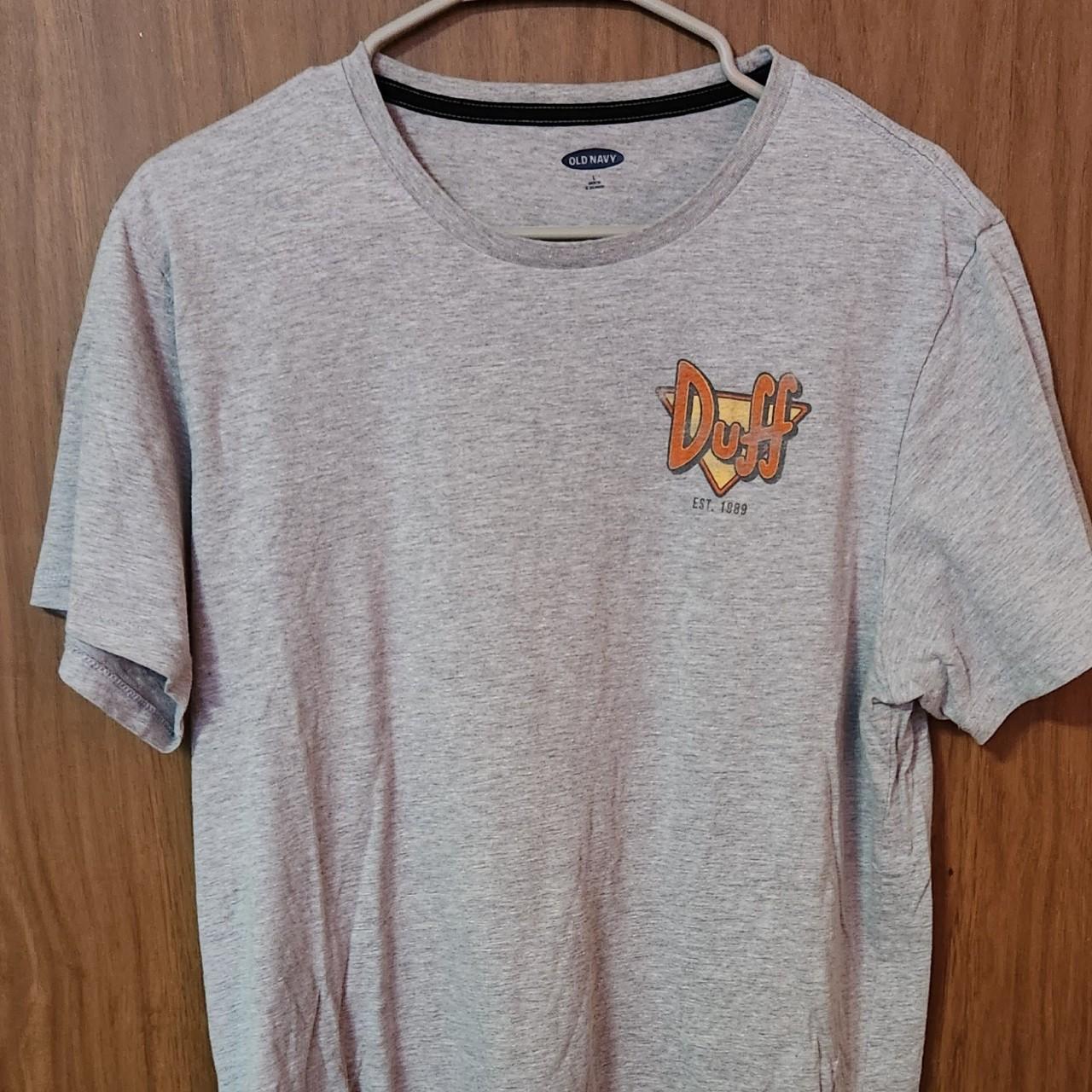 Men's Large Duff shirt from the Simpsons. Originally... - Depop