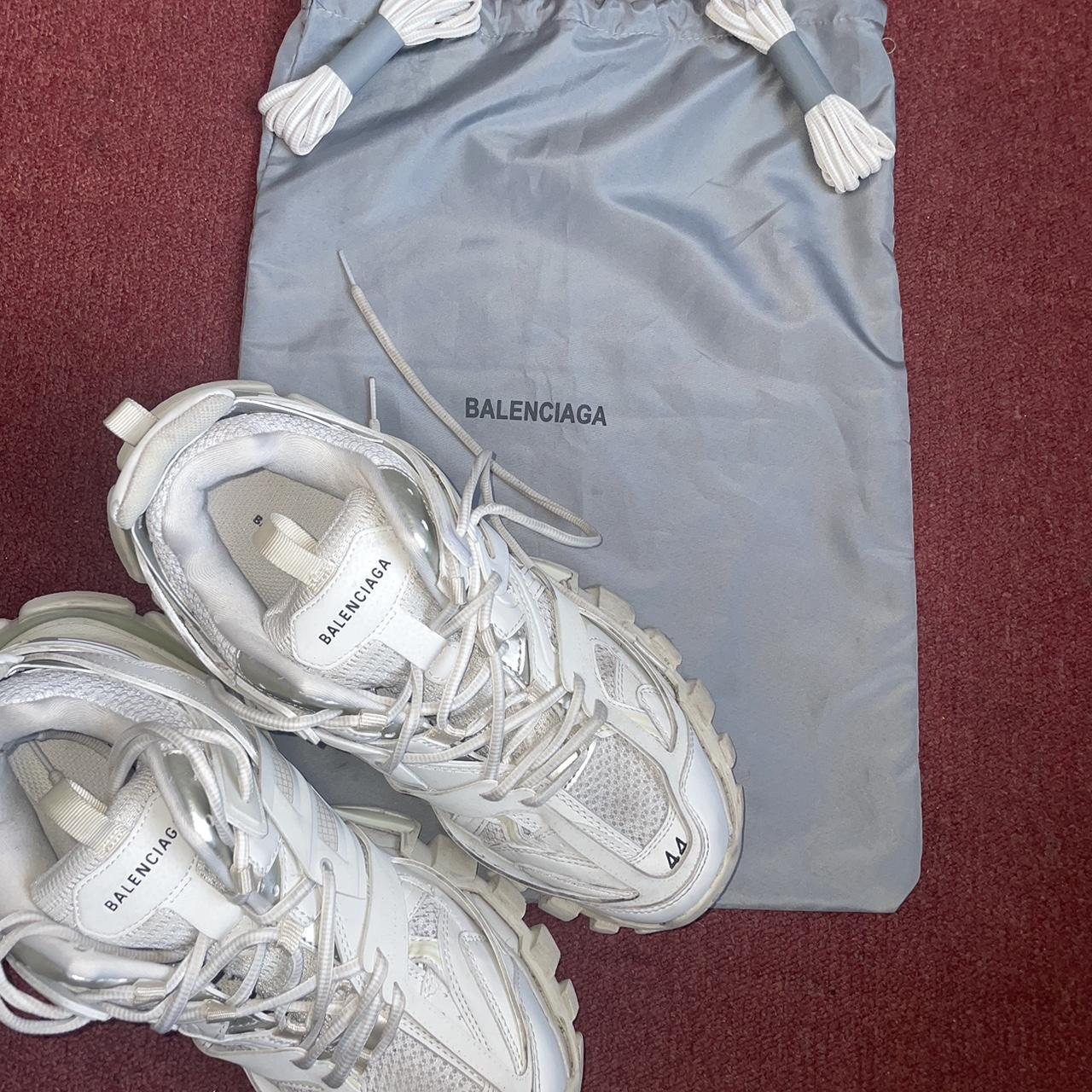 Balenciaga Track white trainers - Depop