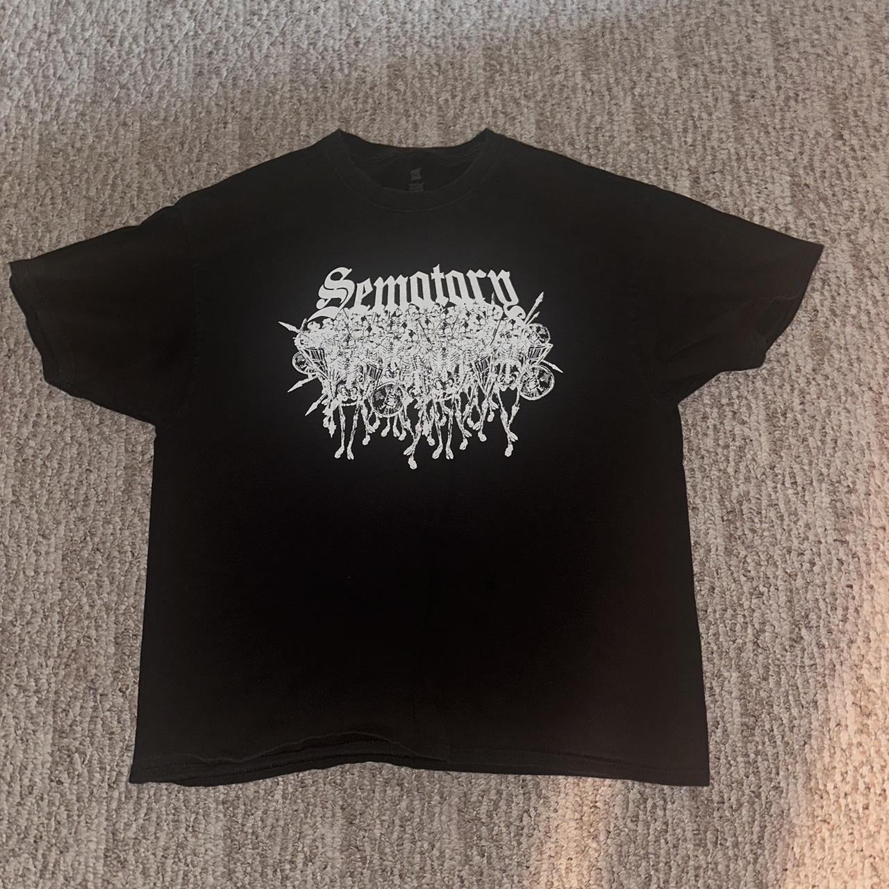 sematary shirt from 2021 drop i think? marked as xl... - Depop