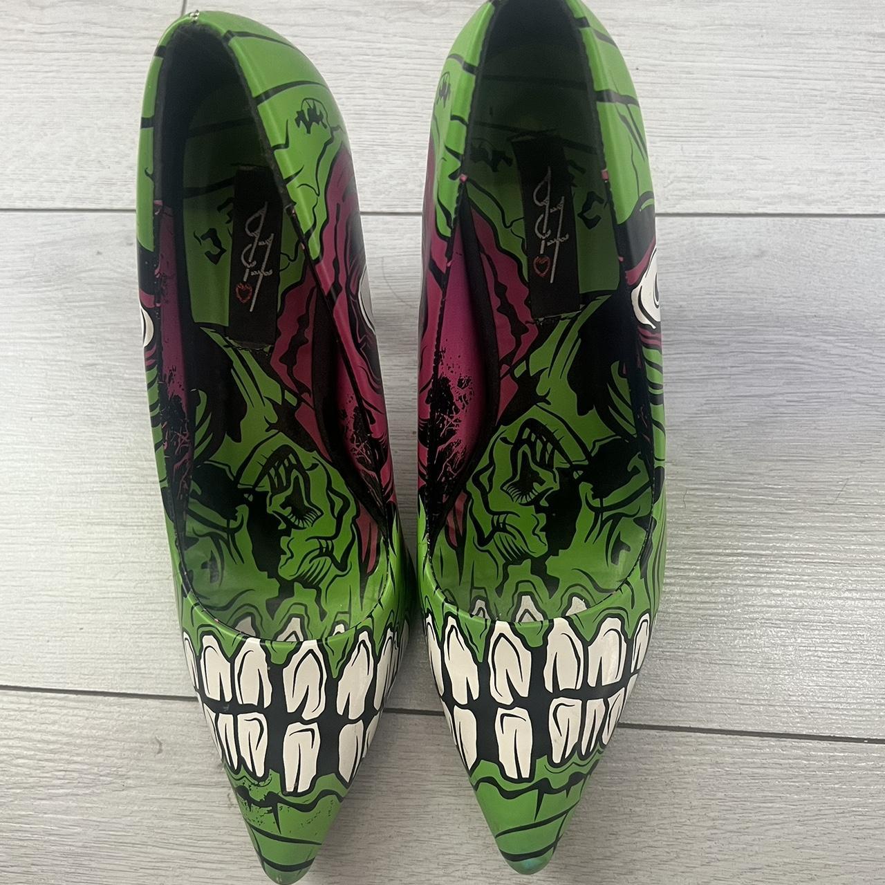 🧟‍♀️🩷IRON FIST ZOMBIE HEELS🩷🧟‍♀️ Worn once! So cute! - Depop