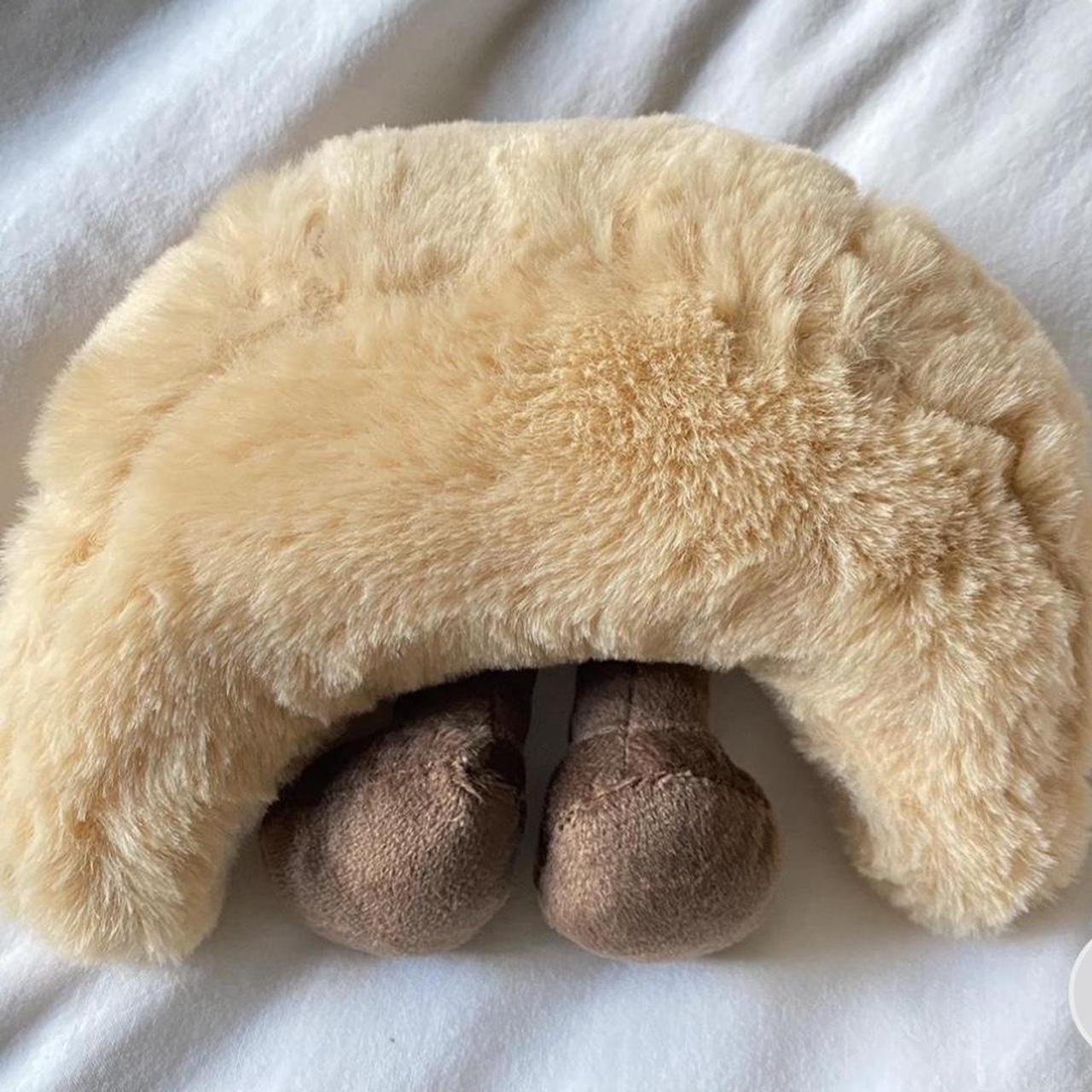 Croissant Plush - brand new smiley croissant... - Depop