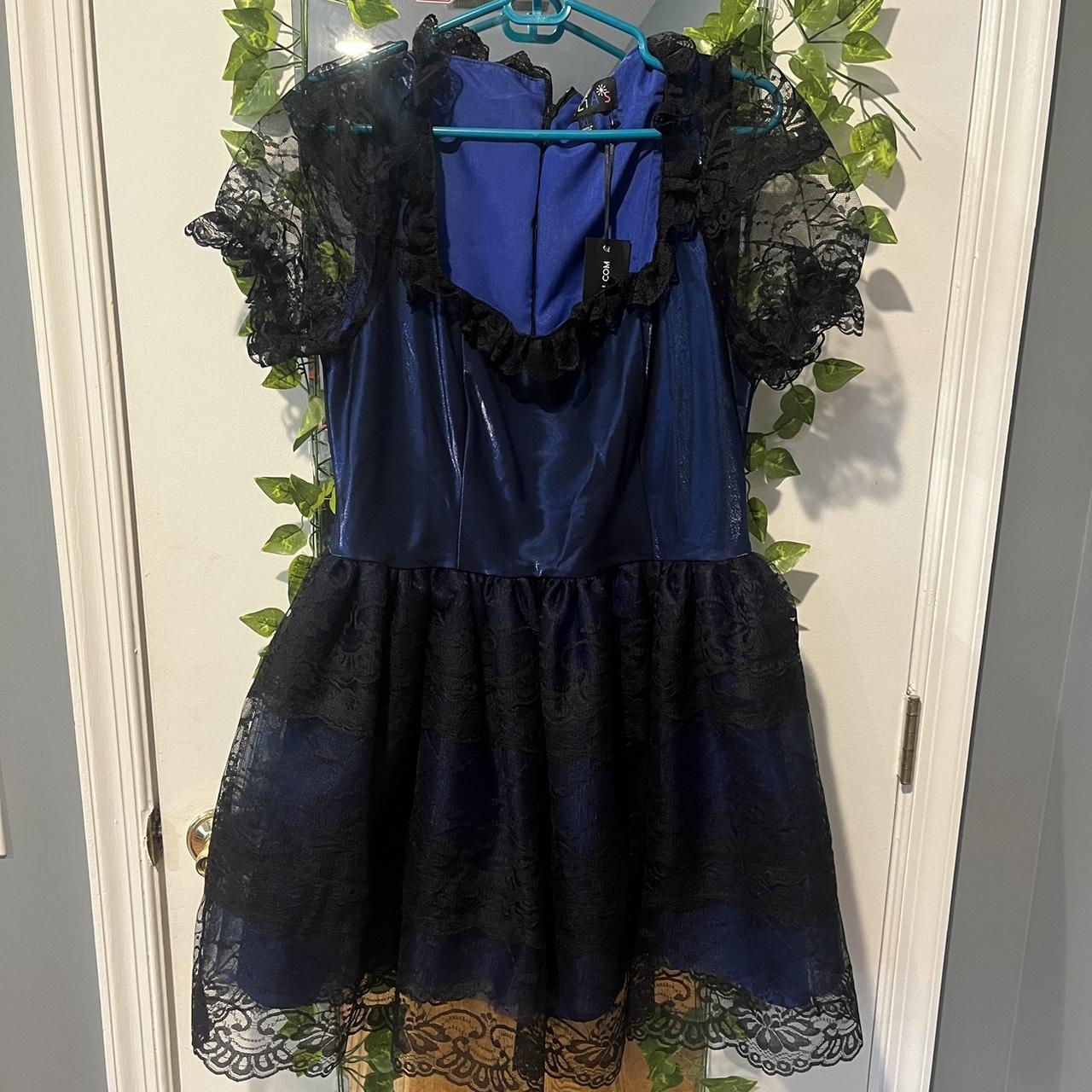 Emo coquette satin lacy dress Eats tbh Unworn with... - Depop