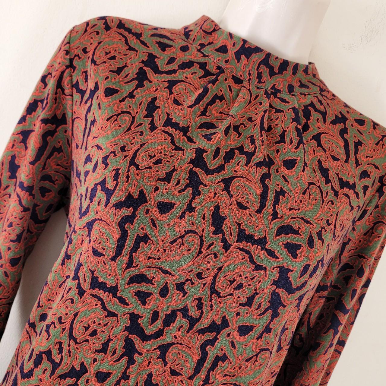 Alice & You retro high neck dress. Size 12. Navy,... - Depop