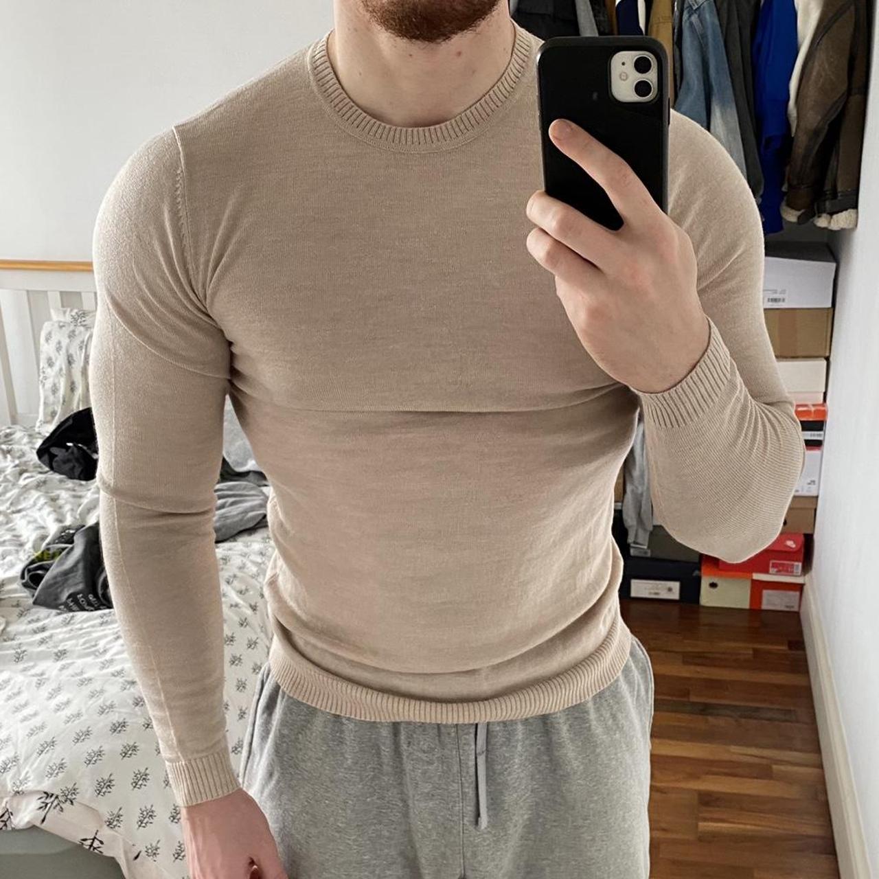 Asos muscle fit merino wool Crewneck Like new,... - Depop