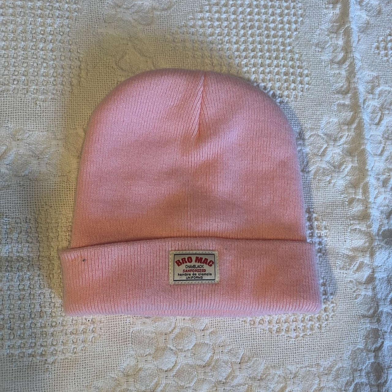 Pink hat like new! One size fits all! - Depop