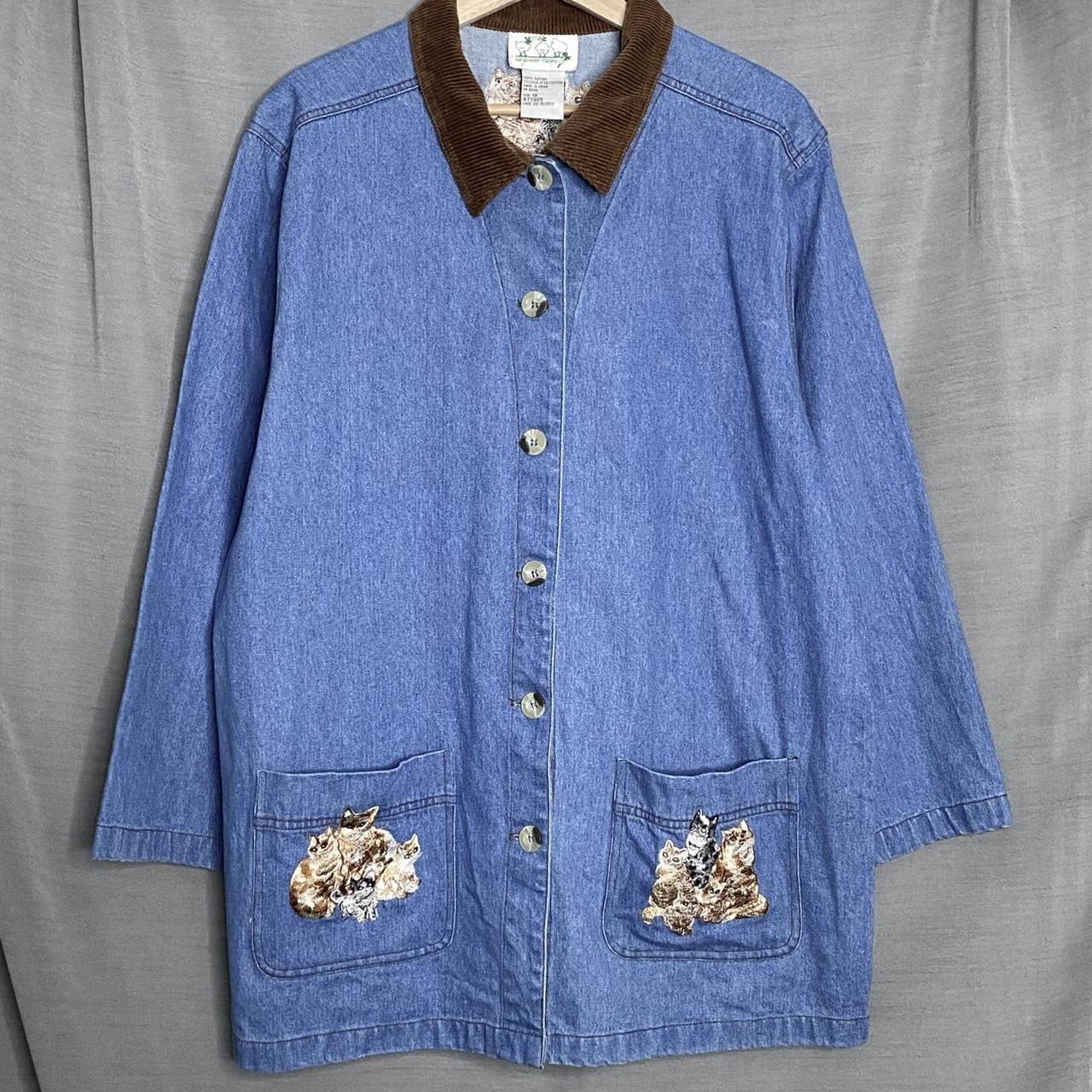 Vintage 90’s Quacker Factory Bedazzled Kitten... - Depop