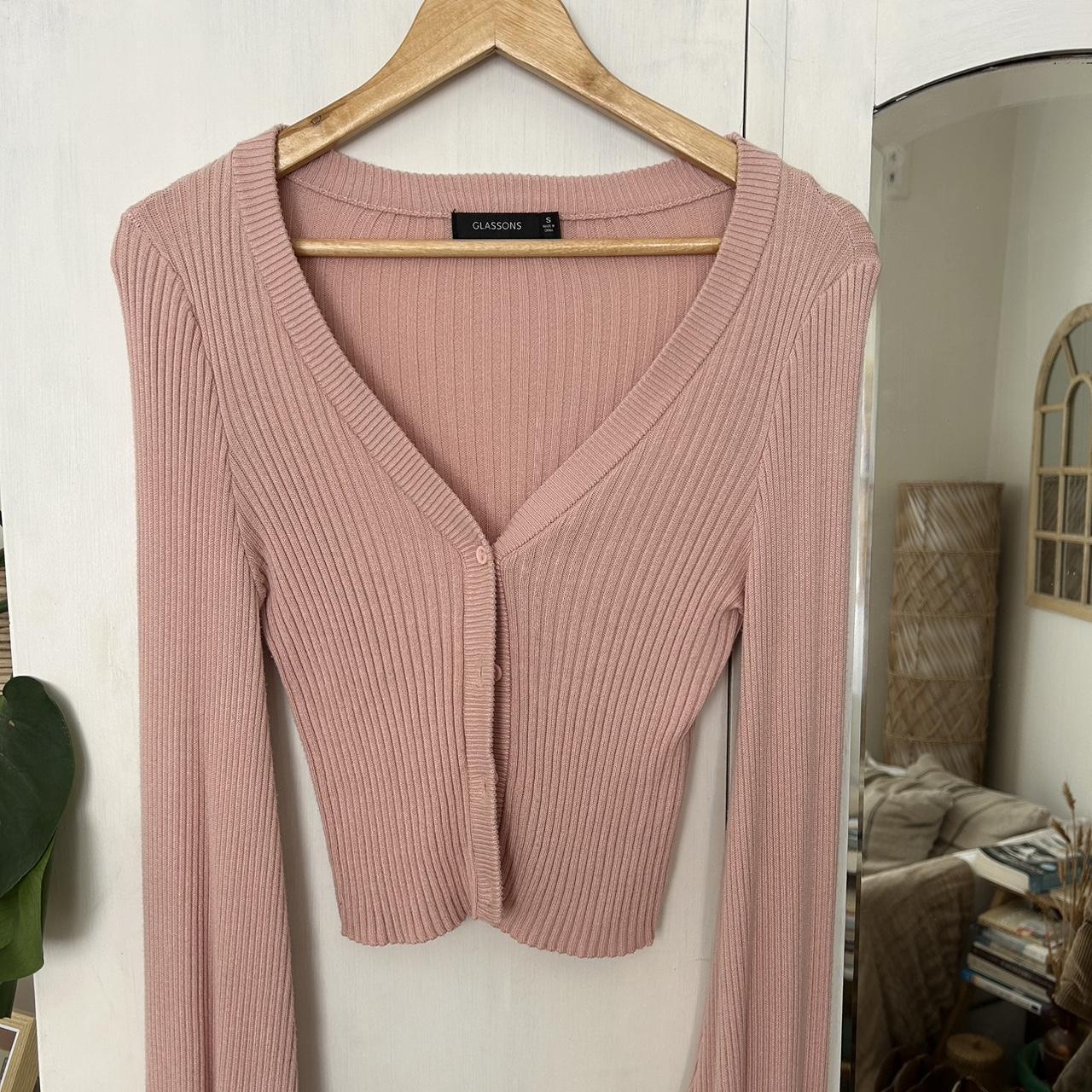 Glassons pink balloon sleeve cardigan. So feminine... - Depop