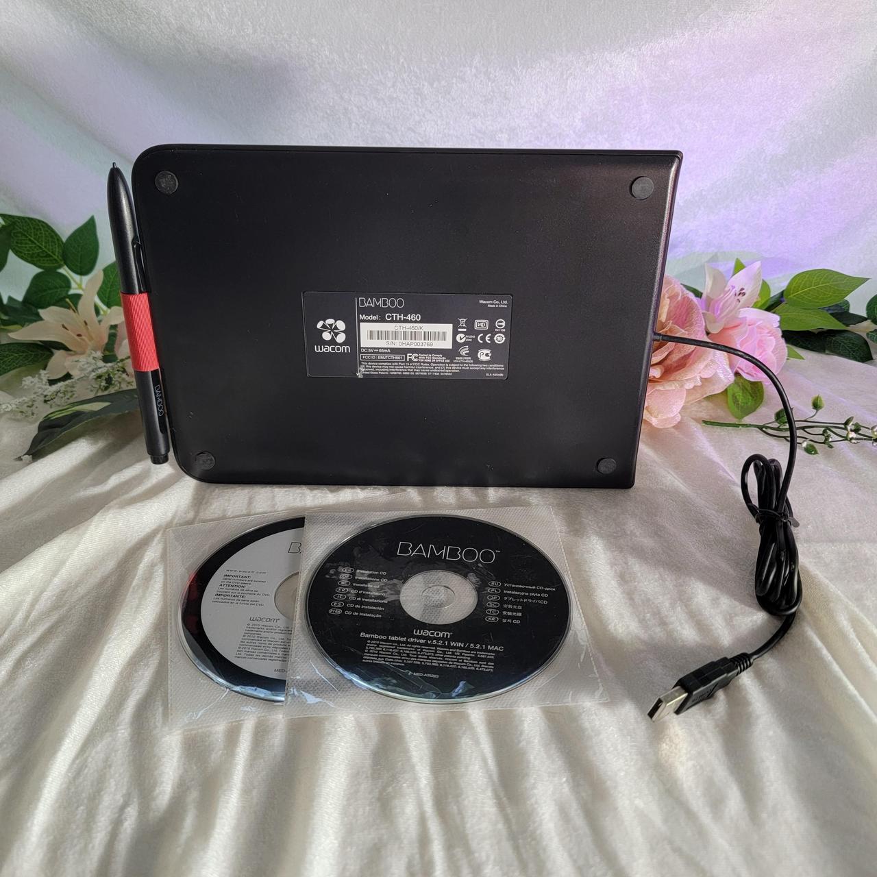 Wacom brand Bamboo drawing tablet. Comes with both... | Depop