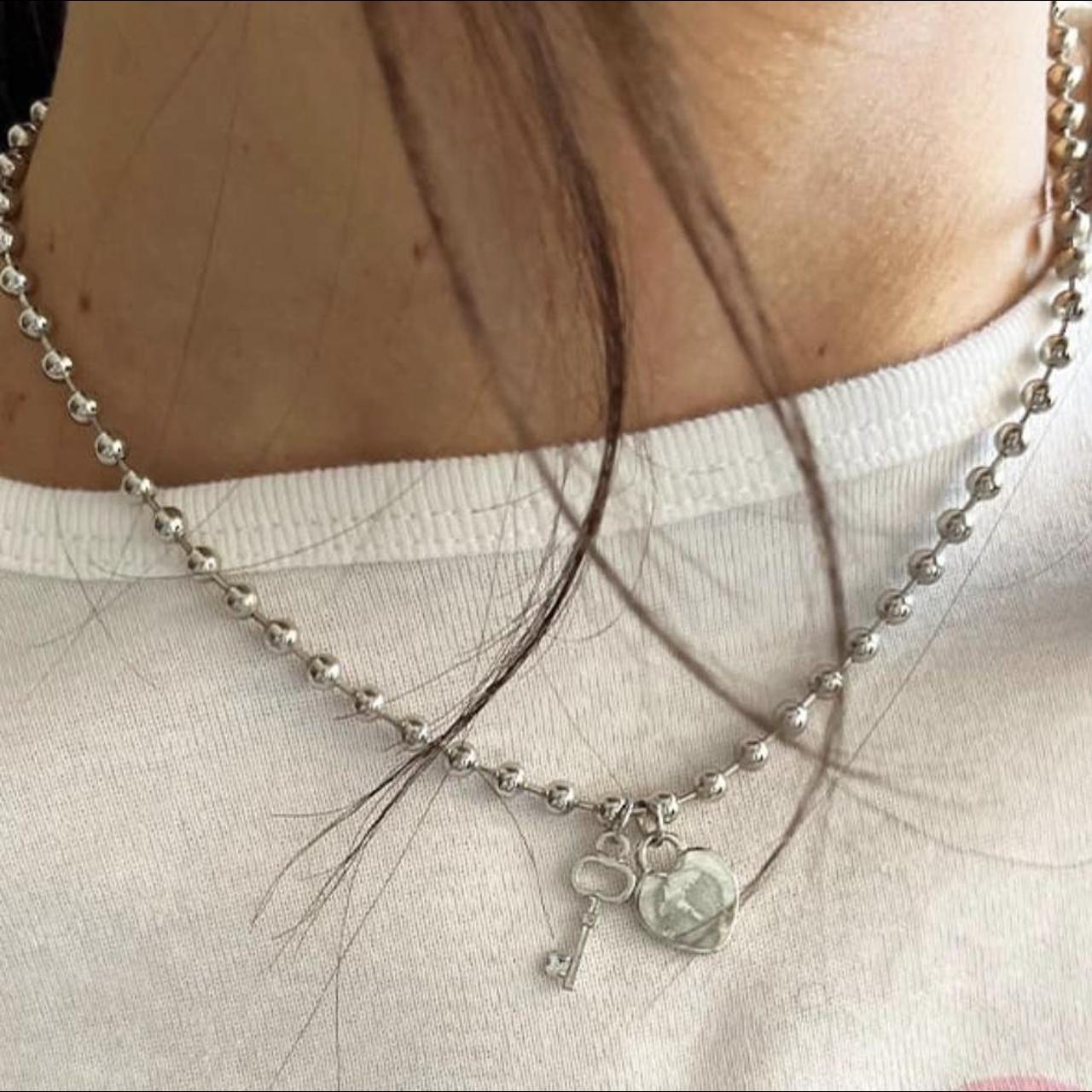 Super cute key and heart necklace from subdued with... - Depop