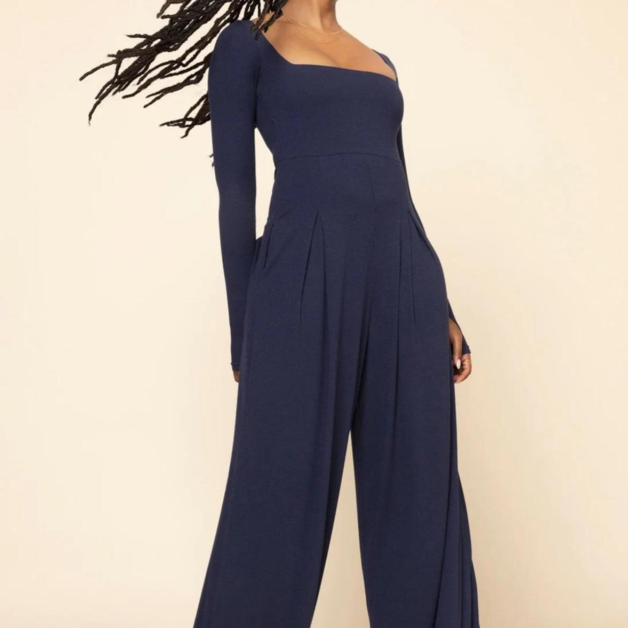 Popflex Go With The Flow Long Sleeve Jumpsuit -... - Depop