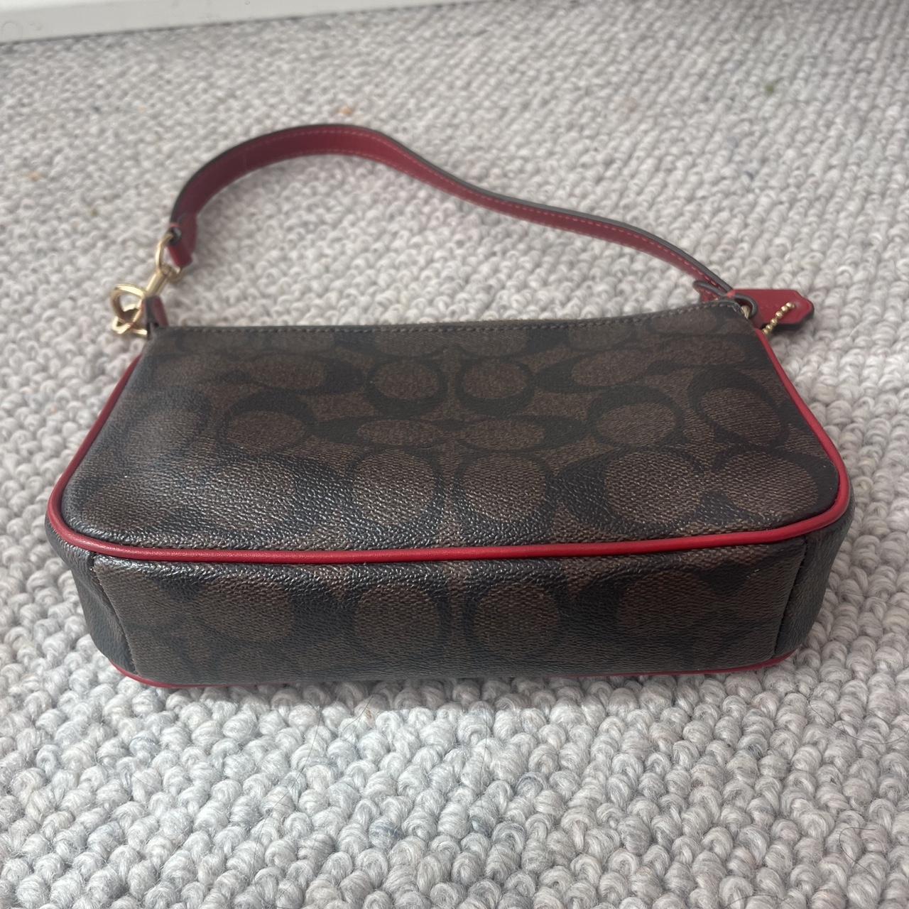 Monogram coach leather bag Perf condition - Depop