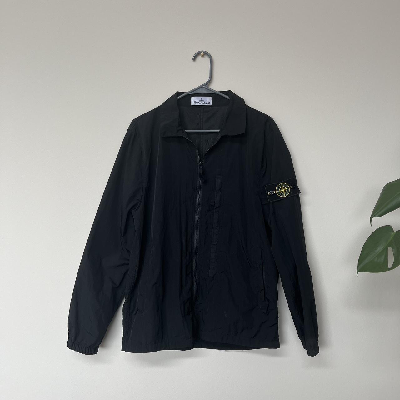 Bootleg stone island zip up water repellent... - Depop