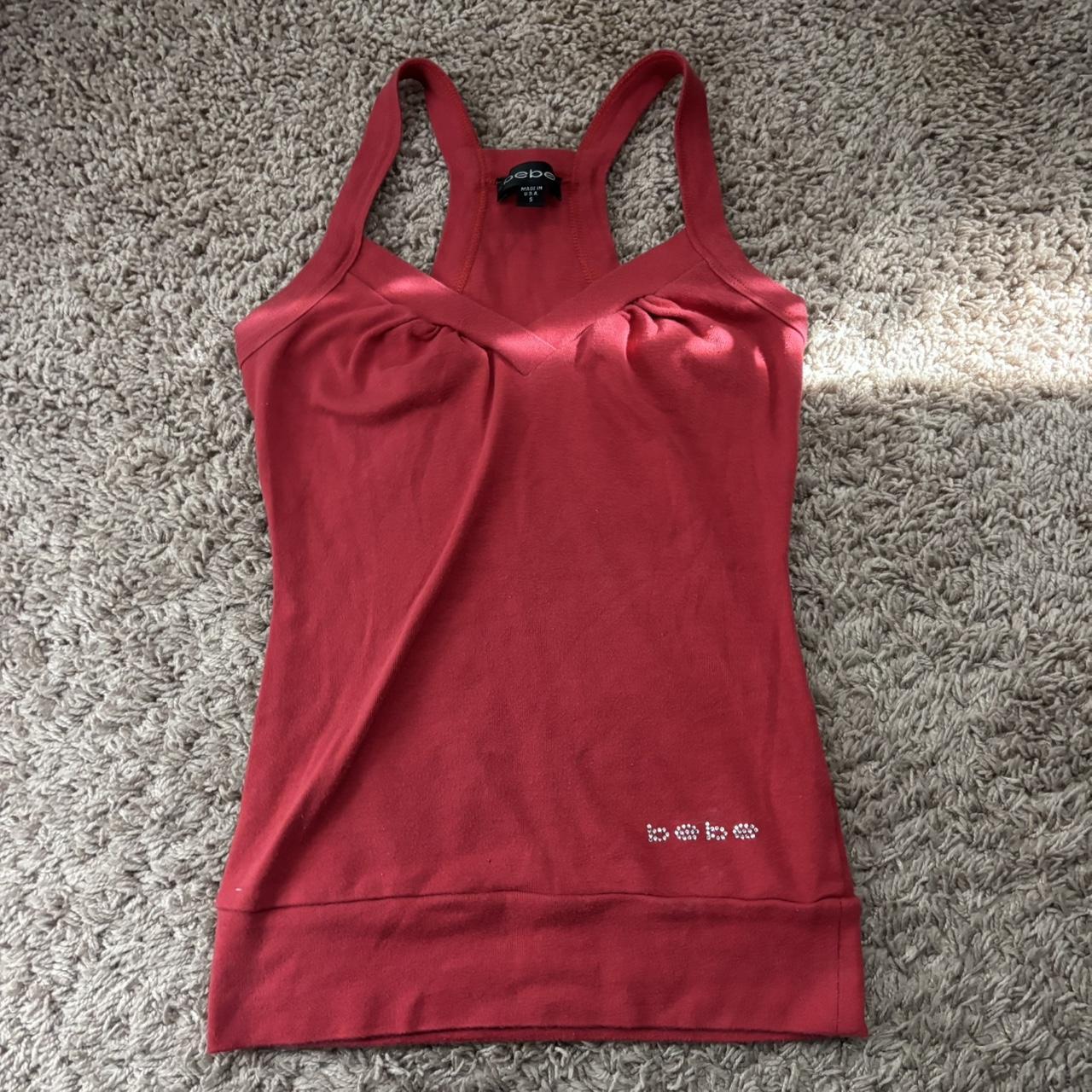 2000s bebe rhinestone tank Size S Great condition | Depop