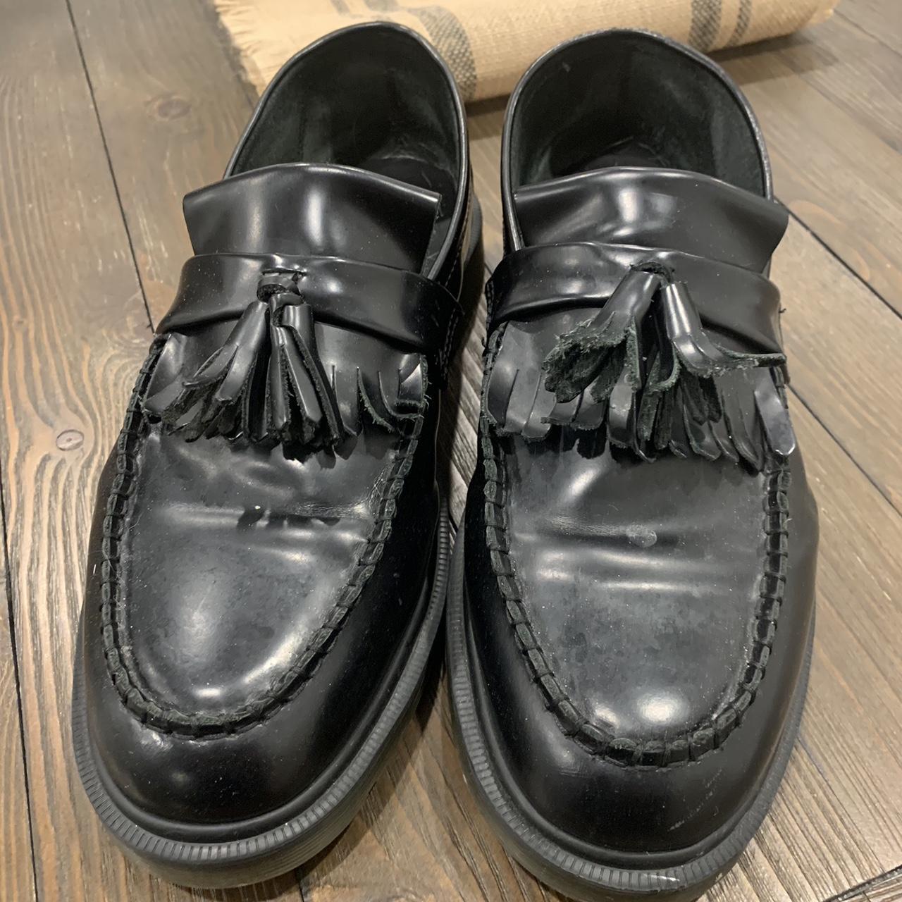 Doc Martens x Adrian collab loafers all black Size... - Depop