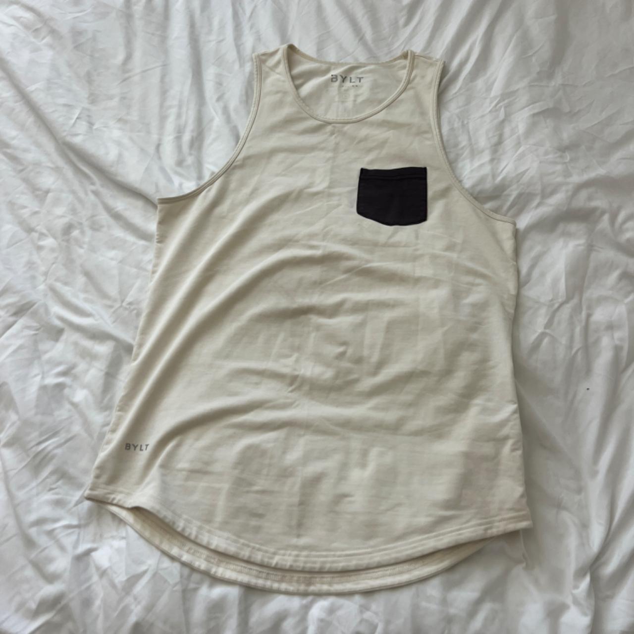 Bylt drop cut pocket tank Size medium Condition:... - Depop