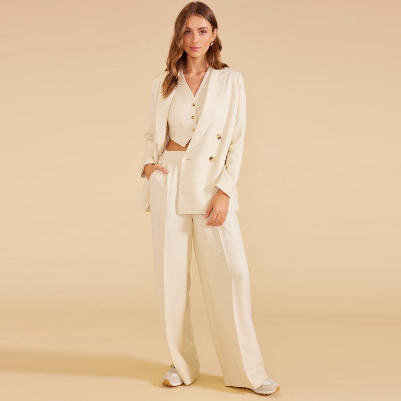 Mink Pink Zoe suit - vest, Blazer, pants All size... - Depop