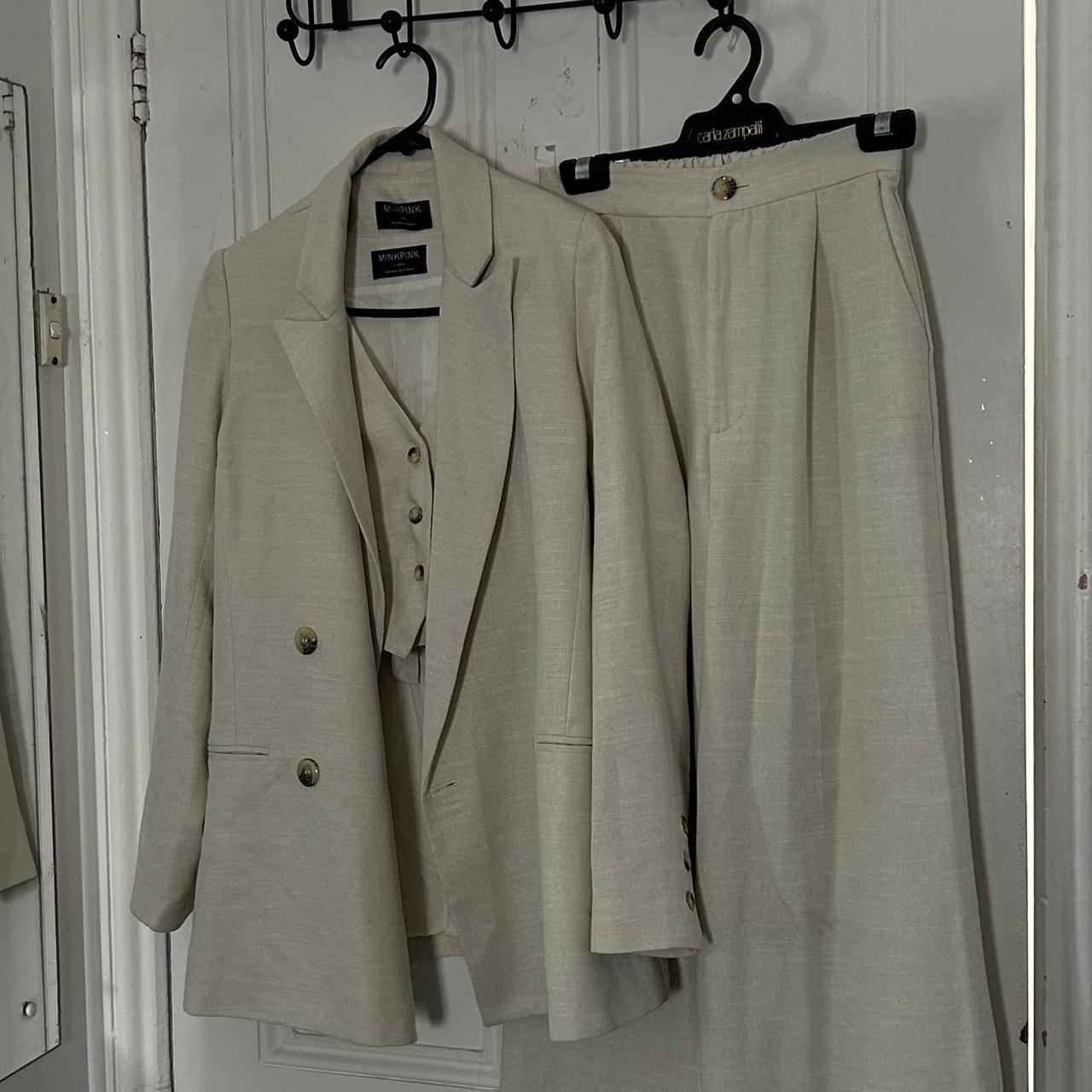 Mink Pink Zoe suit - vest, Blazer, pants All size... - Depop