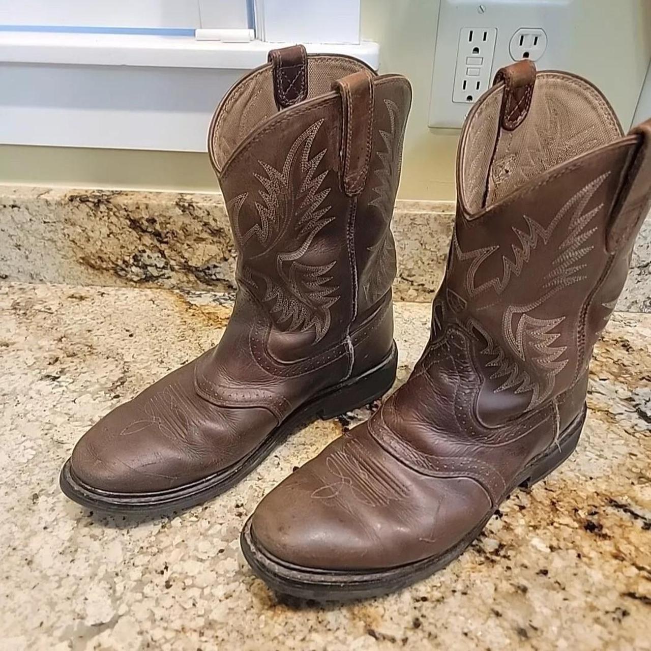 Men’s Ariat Work Hog Work Leather Western Cowboy... - Depop