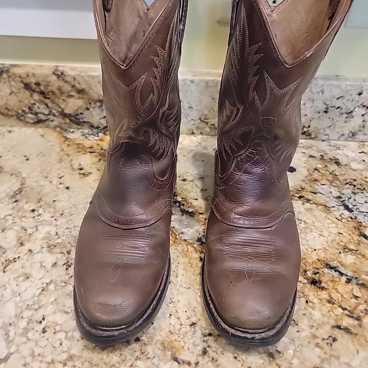 Men’s Ariat Work Hog Work Leather Western Cowboy... - Depop