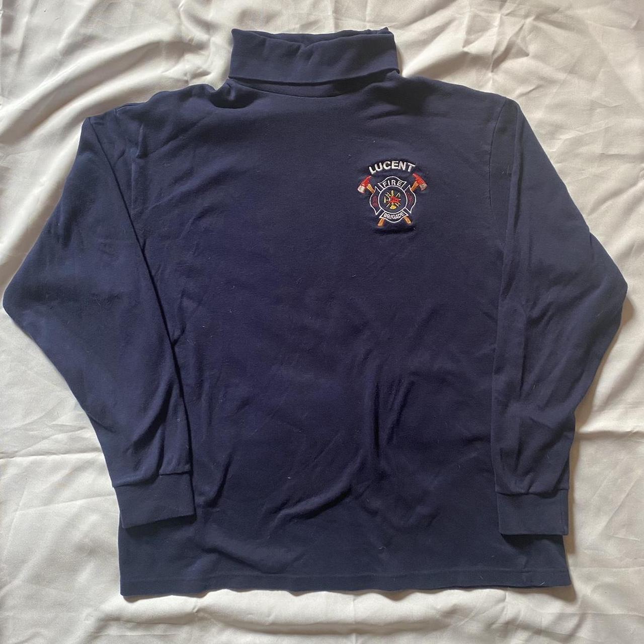 Men's Navy Top | Depop