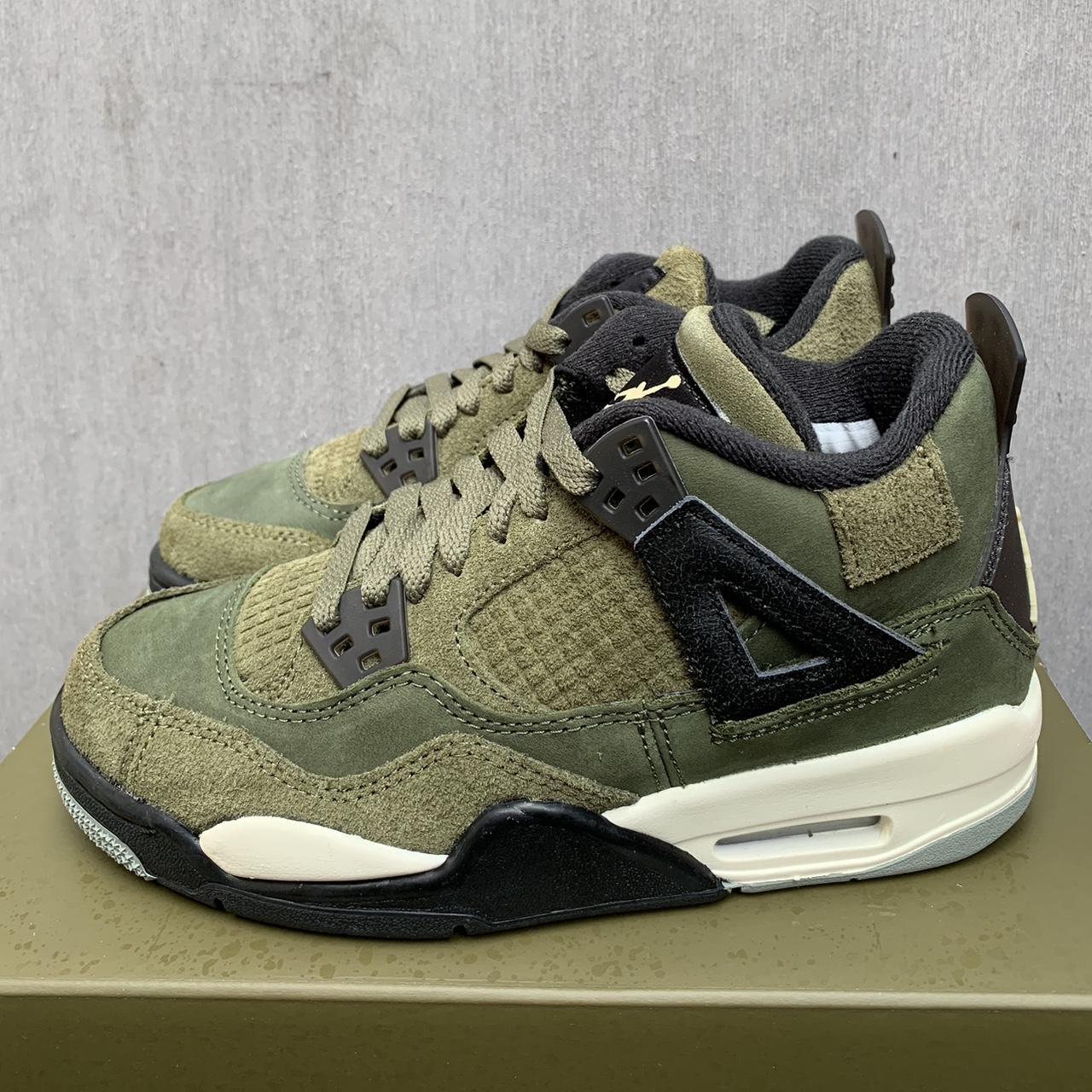 Jordan 4 craft olive GS Uk size 3.5 Brand new... - Depop