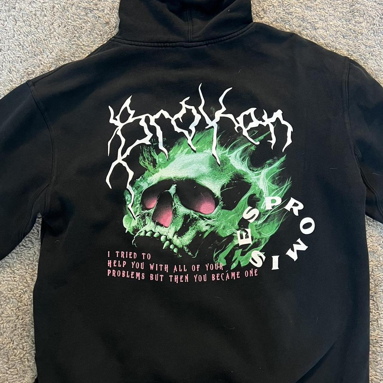 Broken Promises Hoodie Size Large Note last... - Depop