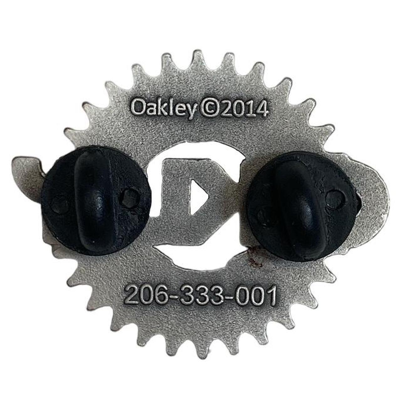 Oakley 2014 Cog Metal Silver Pin Badge... - Depop
