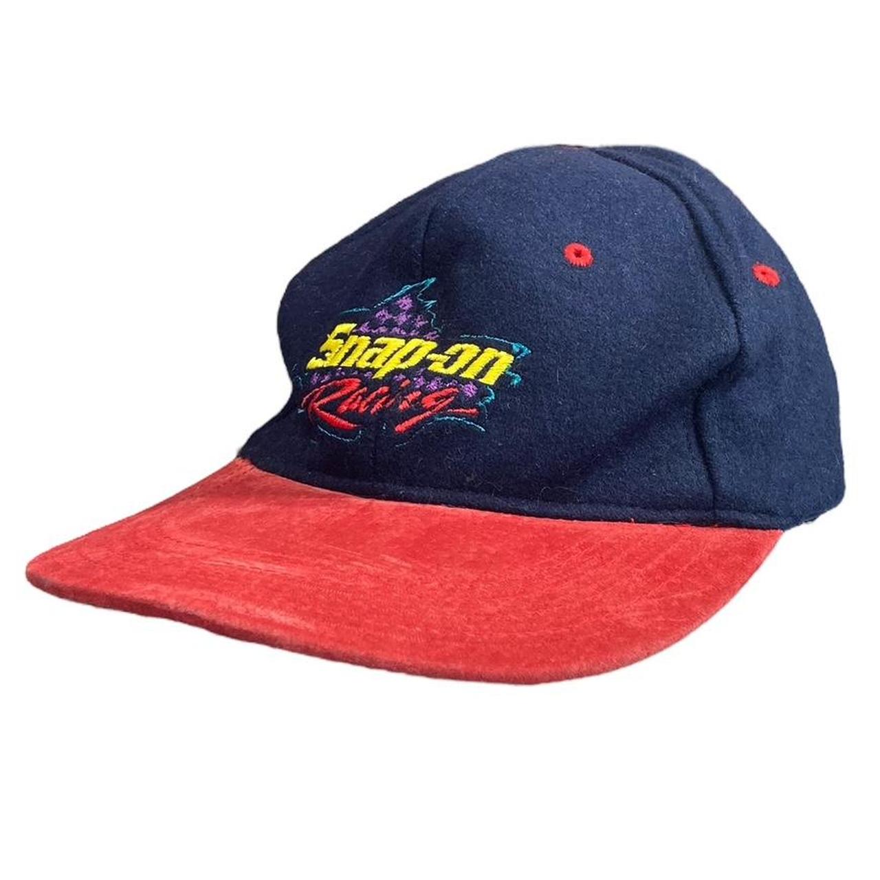 Vintage Snap On Racing Navy & Red Hat /... - Depop