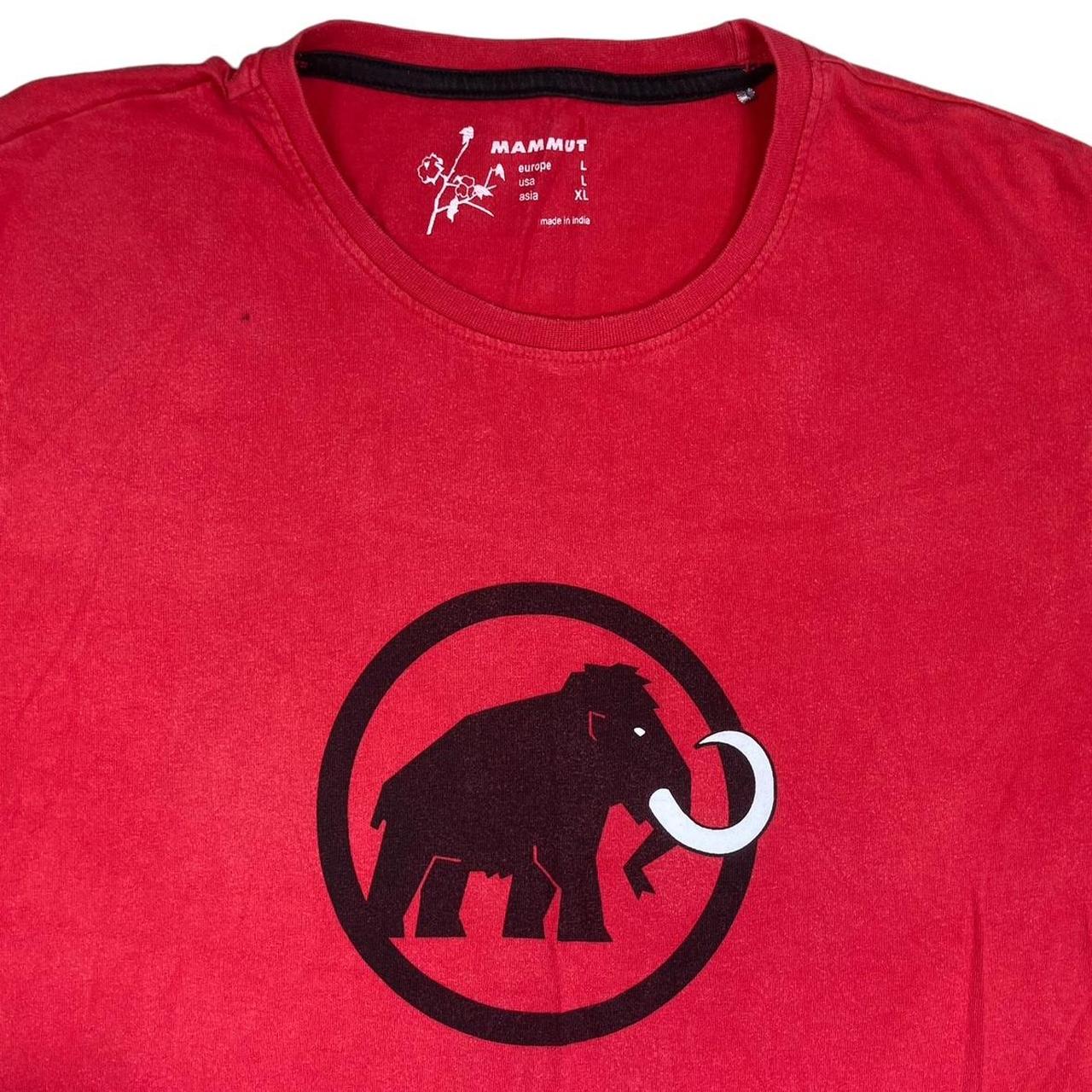 Mammut Red & Black Backprint T-Shirt Measurements:... - Depop