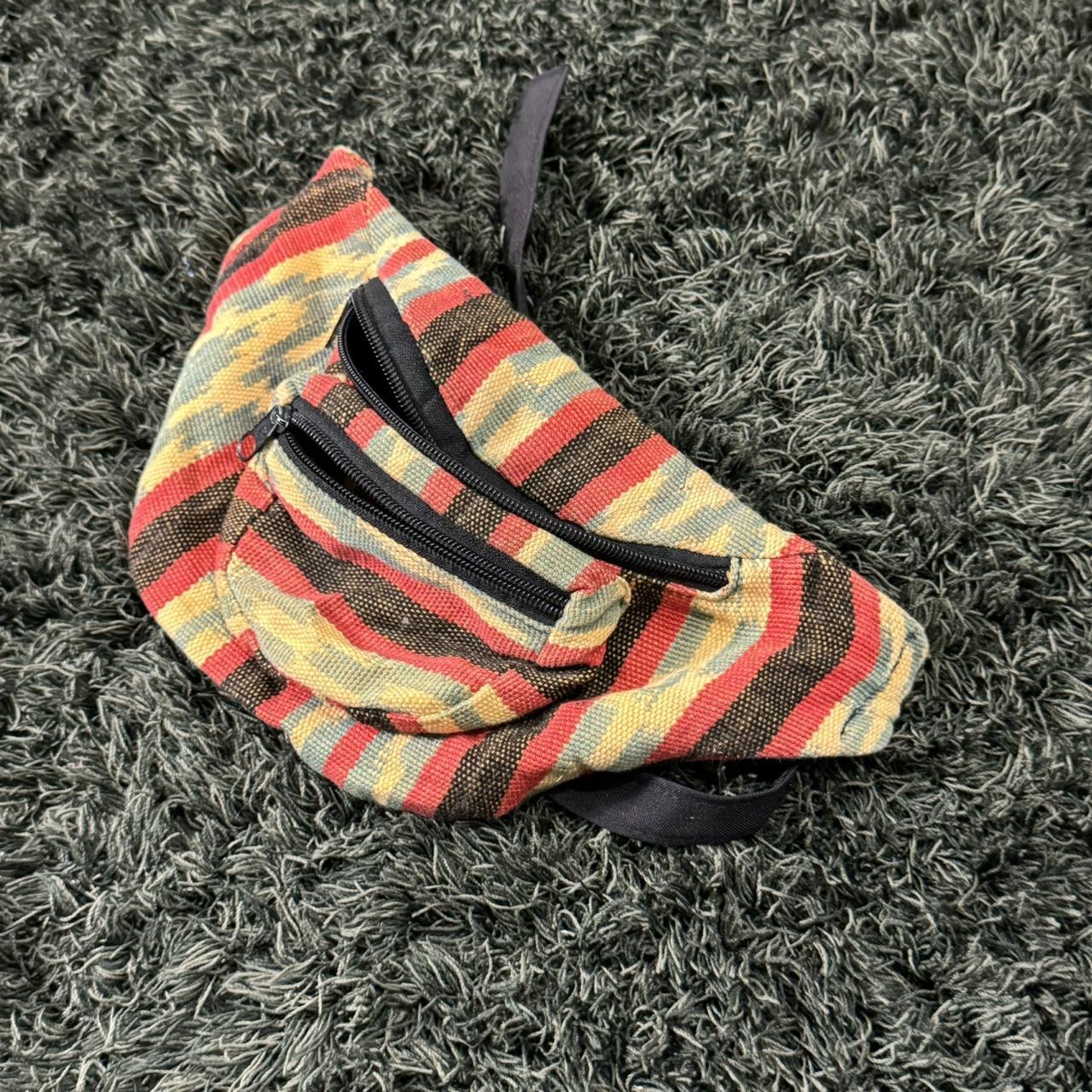 Multicolor Fanny Pack 3 Pockets and Buckle... - Depop