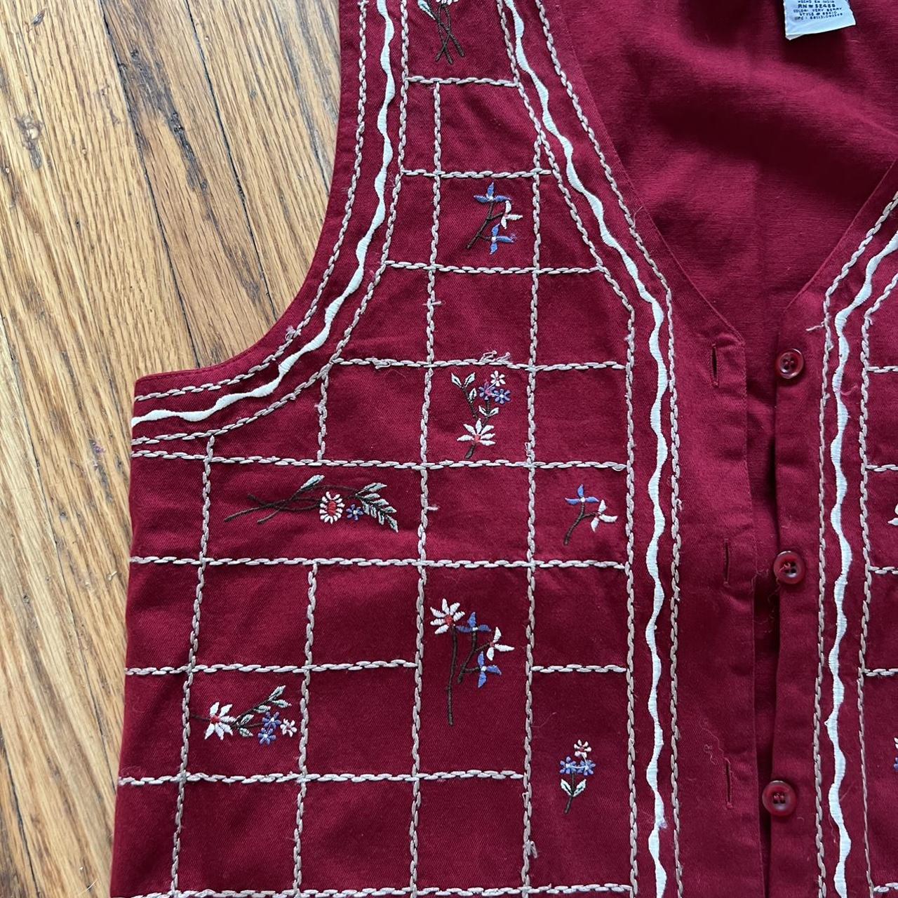 Women's Red Gilet | Depop