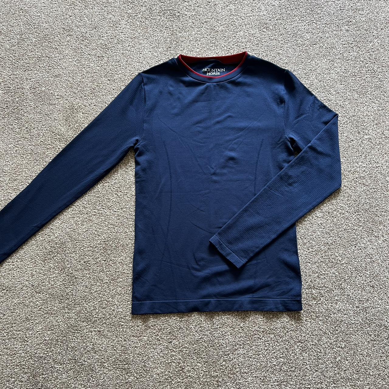 Mountain horse navy base layer. Size XS. Worn... - Depop