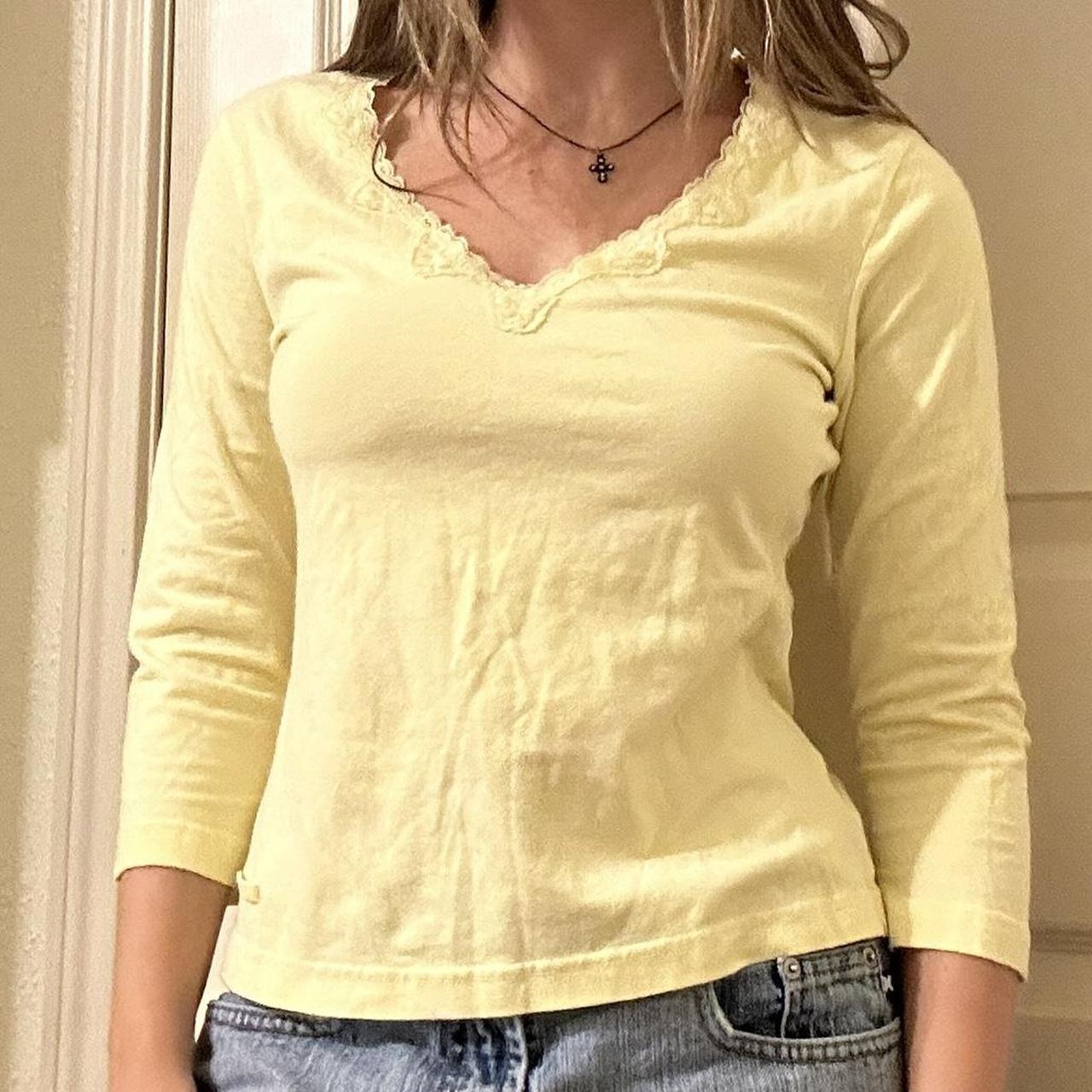 lacey yellow top #y2k - Depop