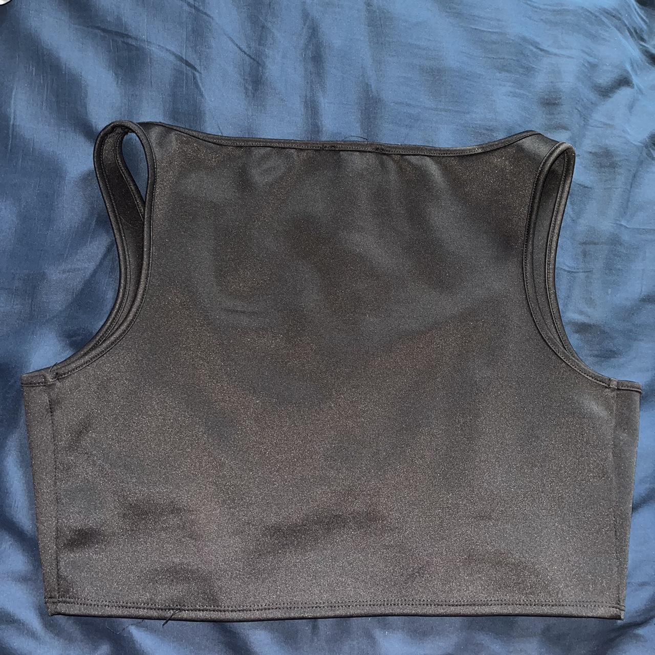 Poster Girl Women's Black Vest | Depop