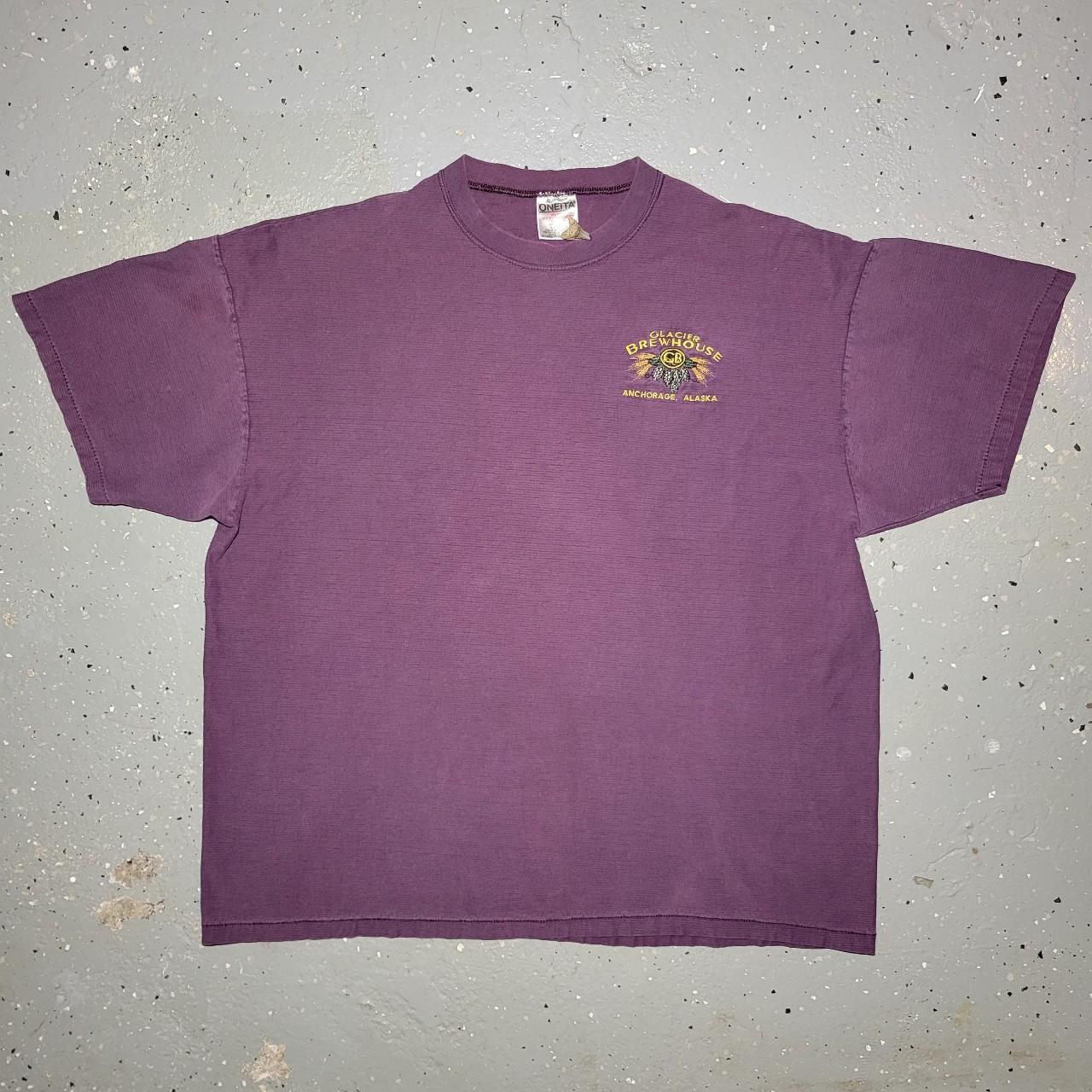 Vintage 90s Oneita Glacier Brewhouse embroidered... - Depop