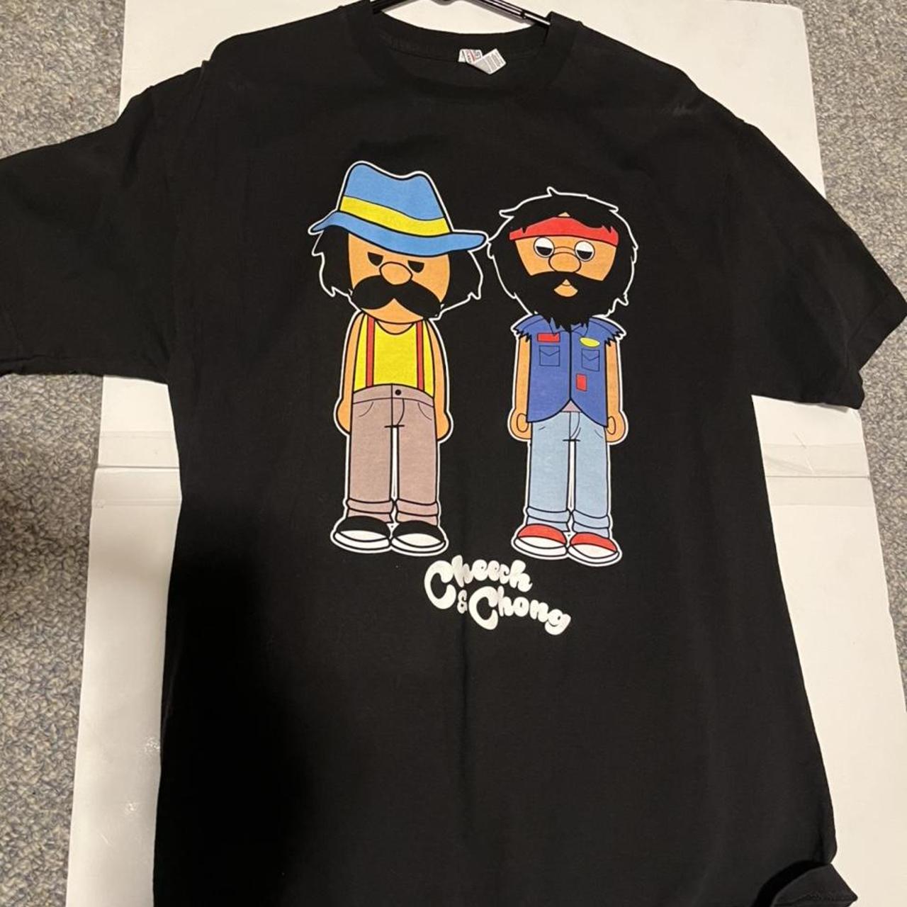 Cheech and Chong Alstyle large black t-shirt good... - Depop
