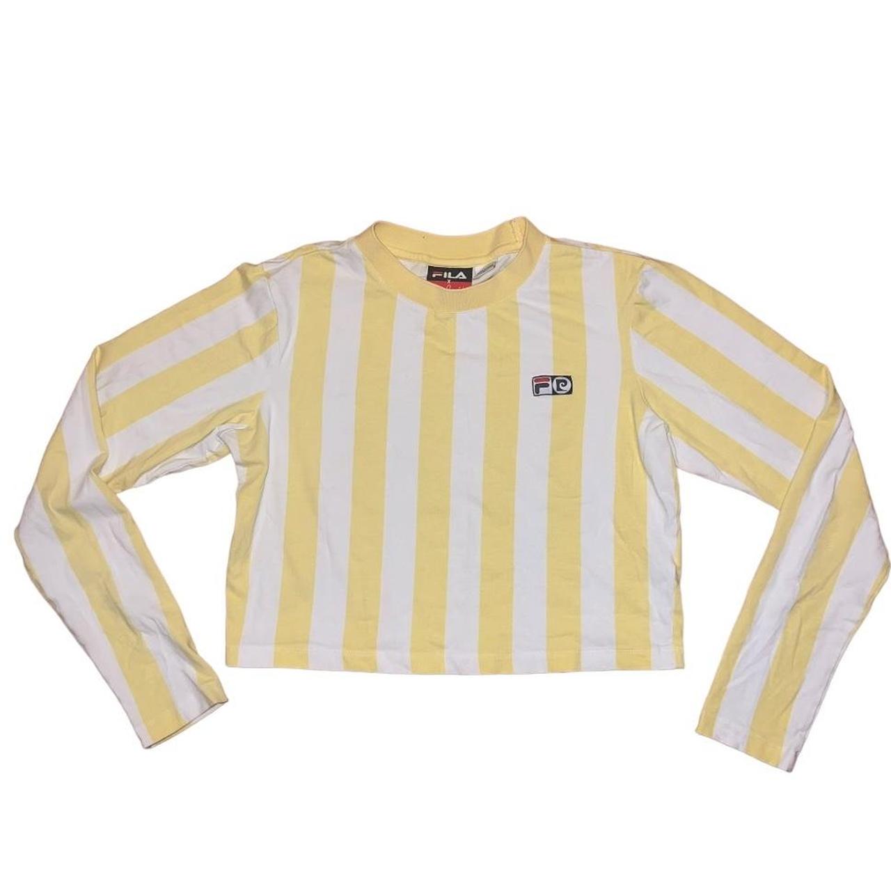 Yellow and white fila shirt store