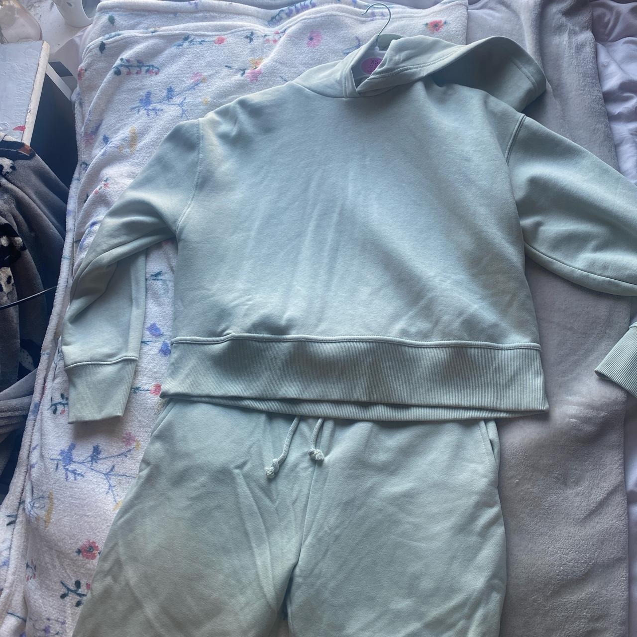 Zara tracksuit in sage green Never worn only tried... - Depop
