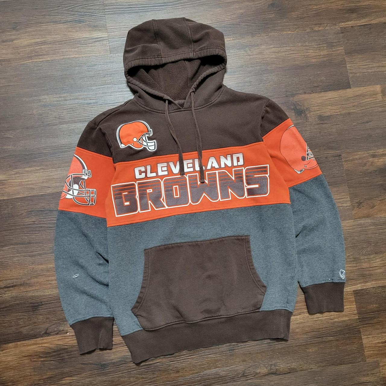 Y2K Cleveland Browns Colorblock NFL Graphic... - Depop