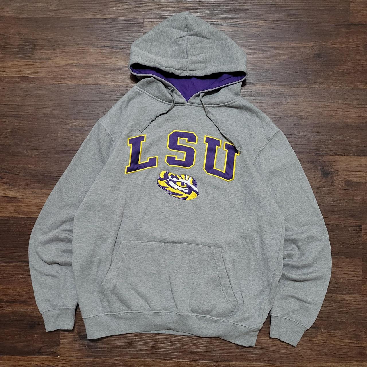 2000s Y2K Louisiana State University LSU Tigers Grey... - Depop