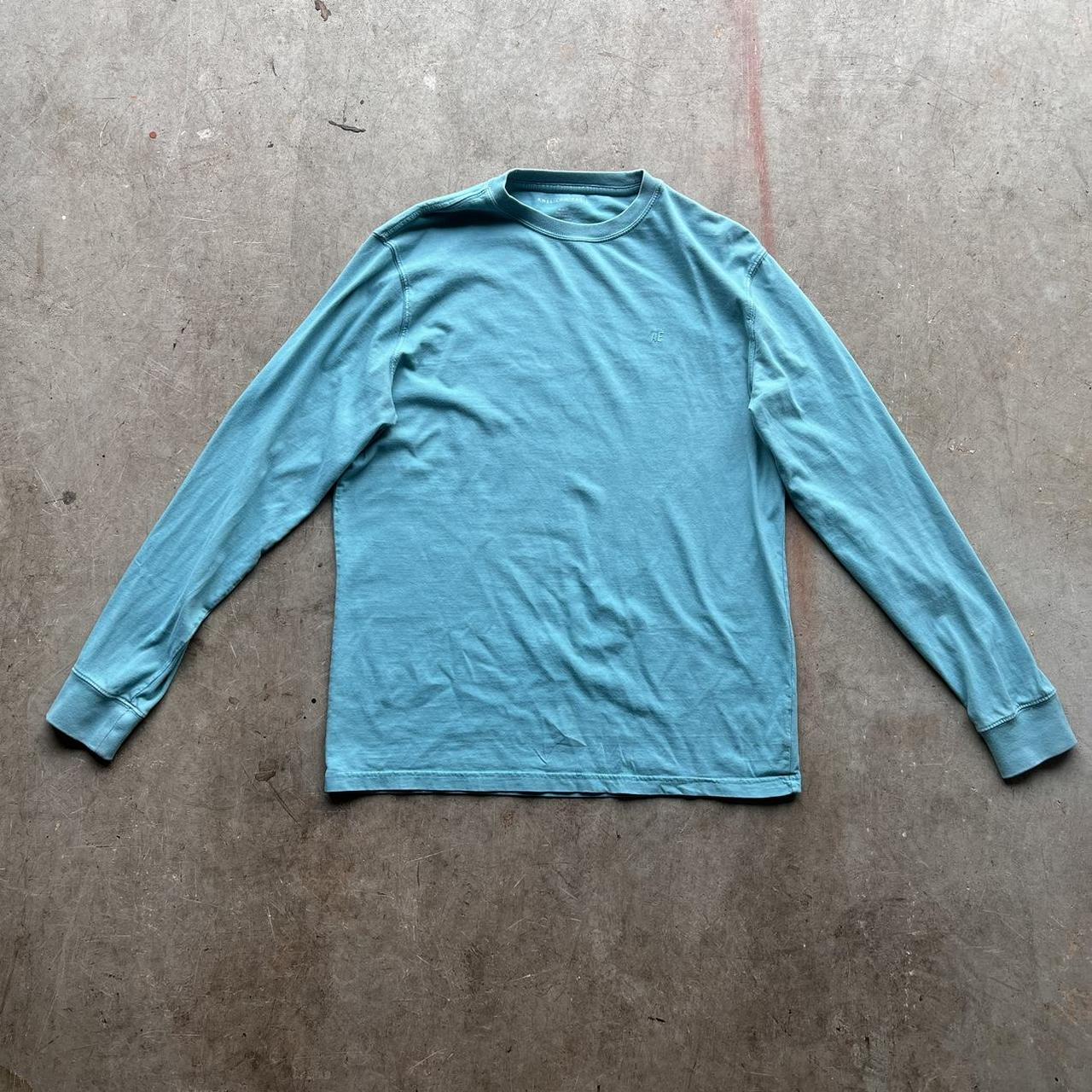 American Eagle Men's Blue T-shirt | Depop