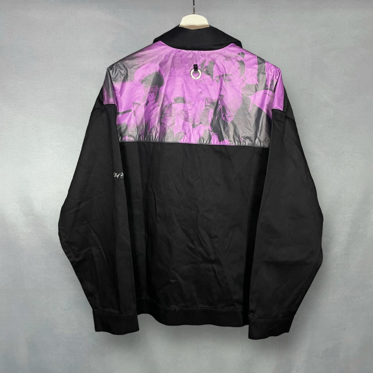 Raf Simons Men's Black and Purple Jacket | Depop