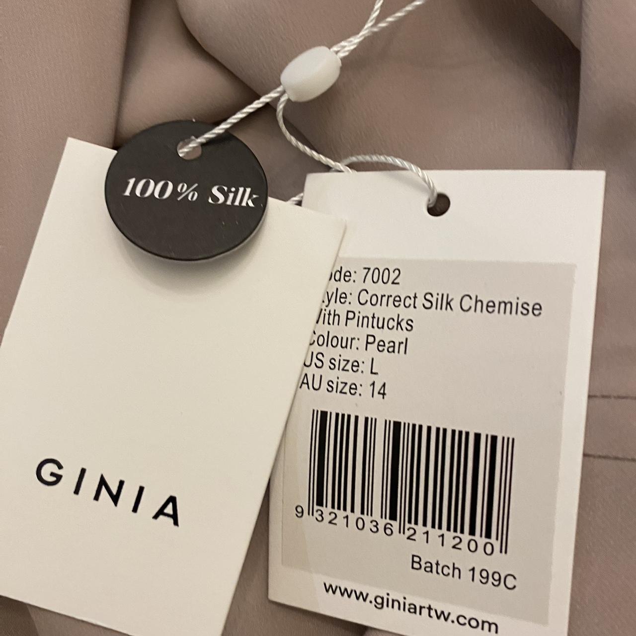 silk ginia chemise size : 14 - Depop
