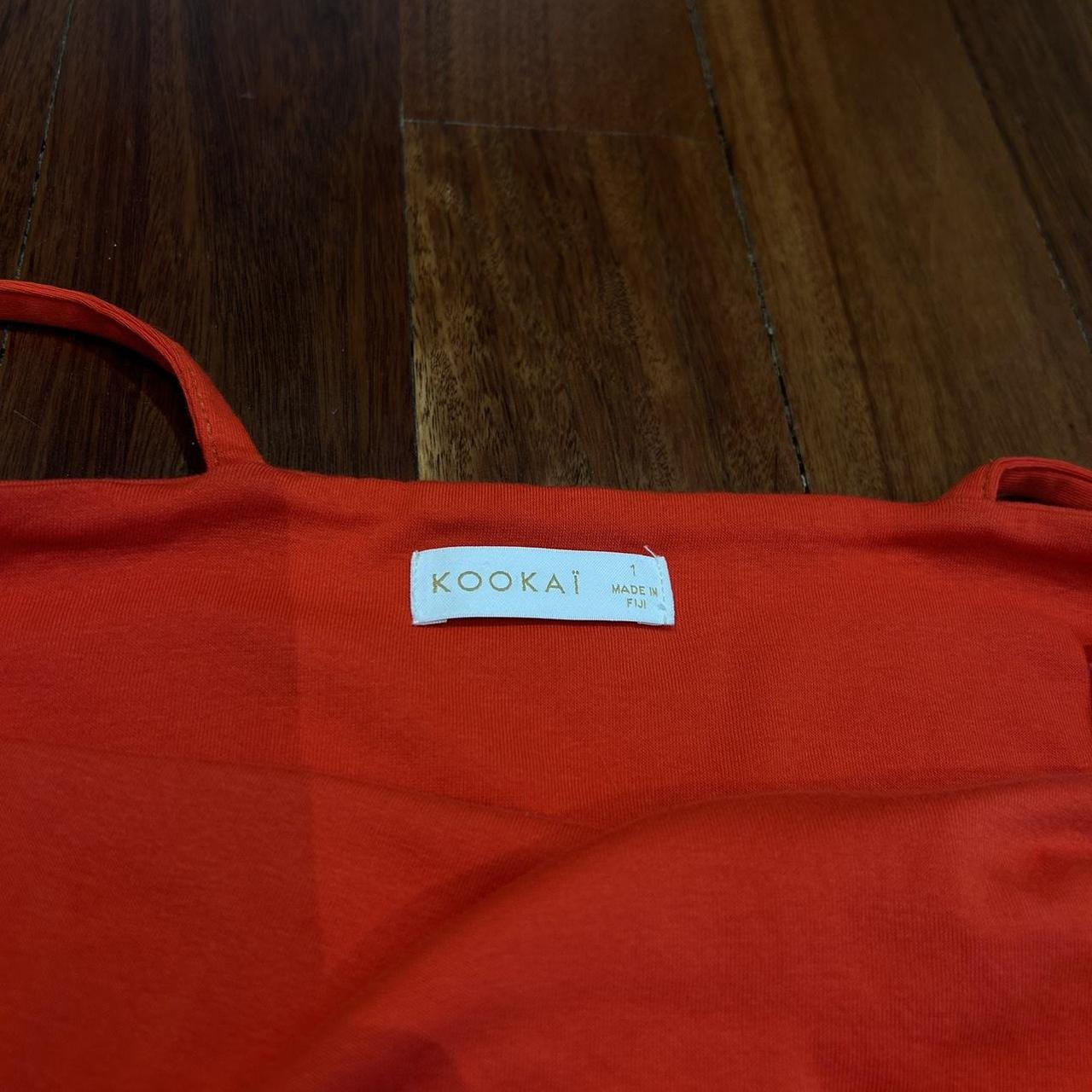 🤍 KOOKAI BURNT ORANGE CROP// size 1 (fits 6/8) //... - Depop