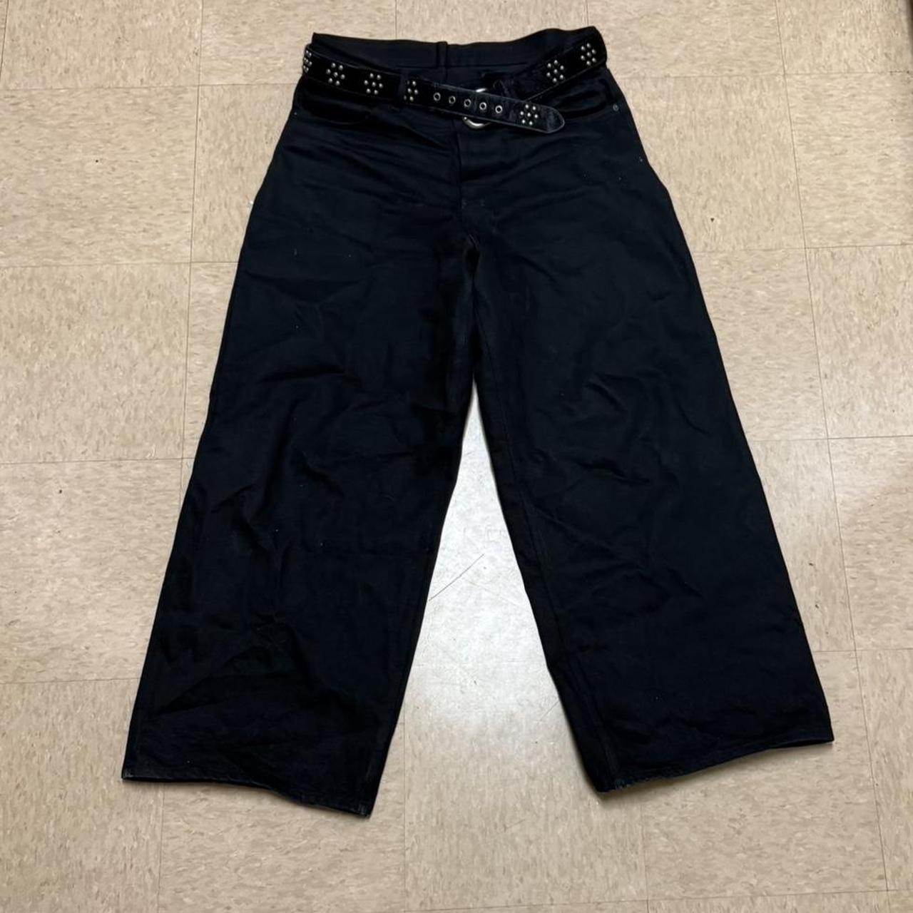 Ktwo Heavy Baggy Black Selvedge Jeans XL Fit me... | Depop